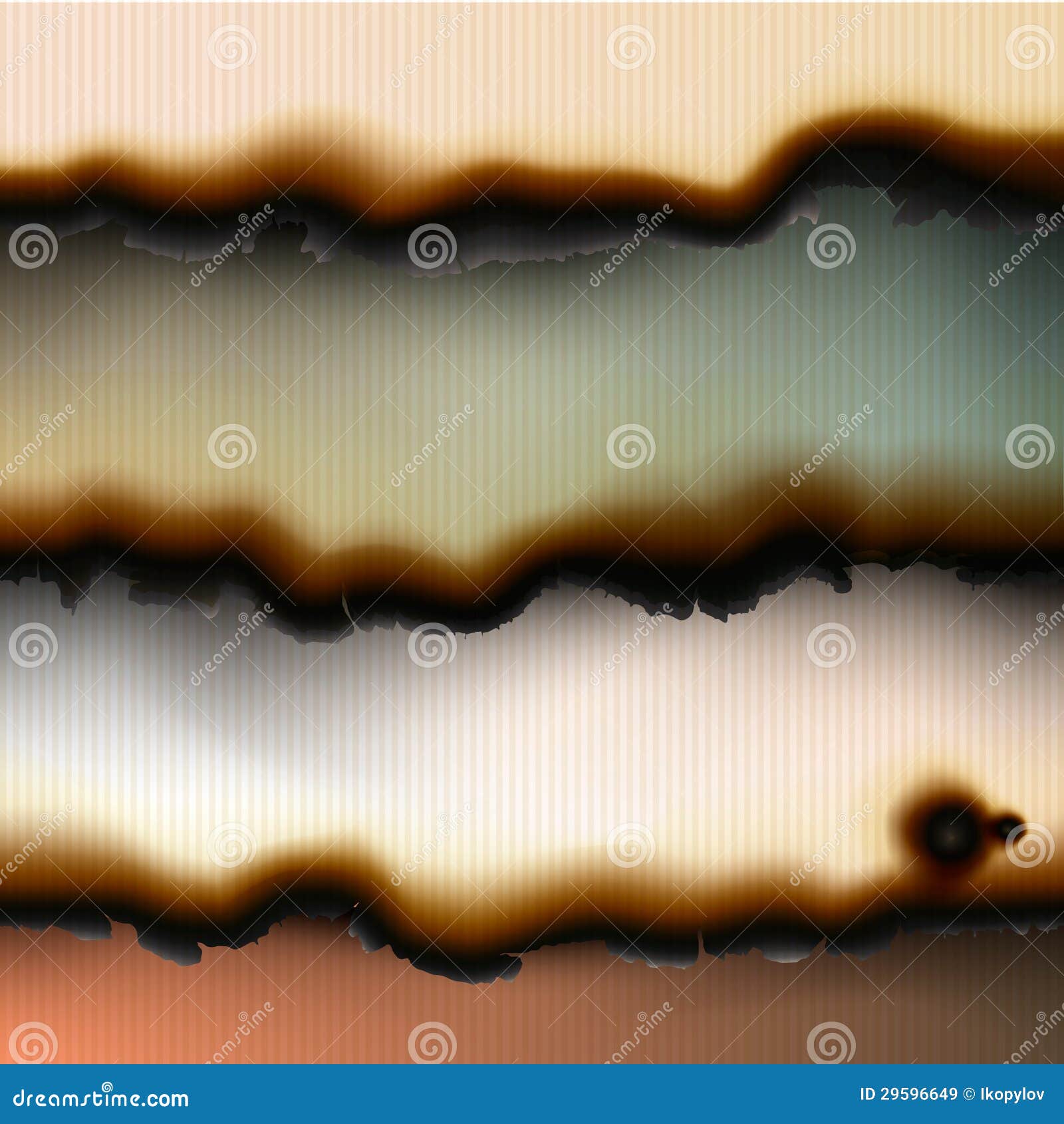 Burned Old Paper, Parchment Outline Silhouette Vector Symbol ...