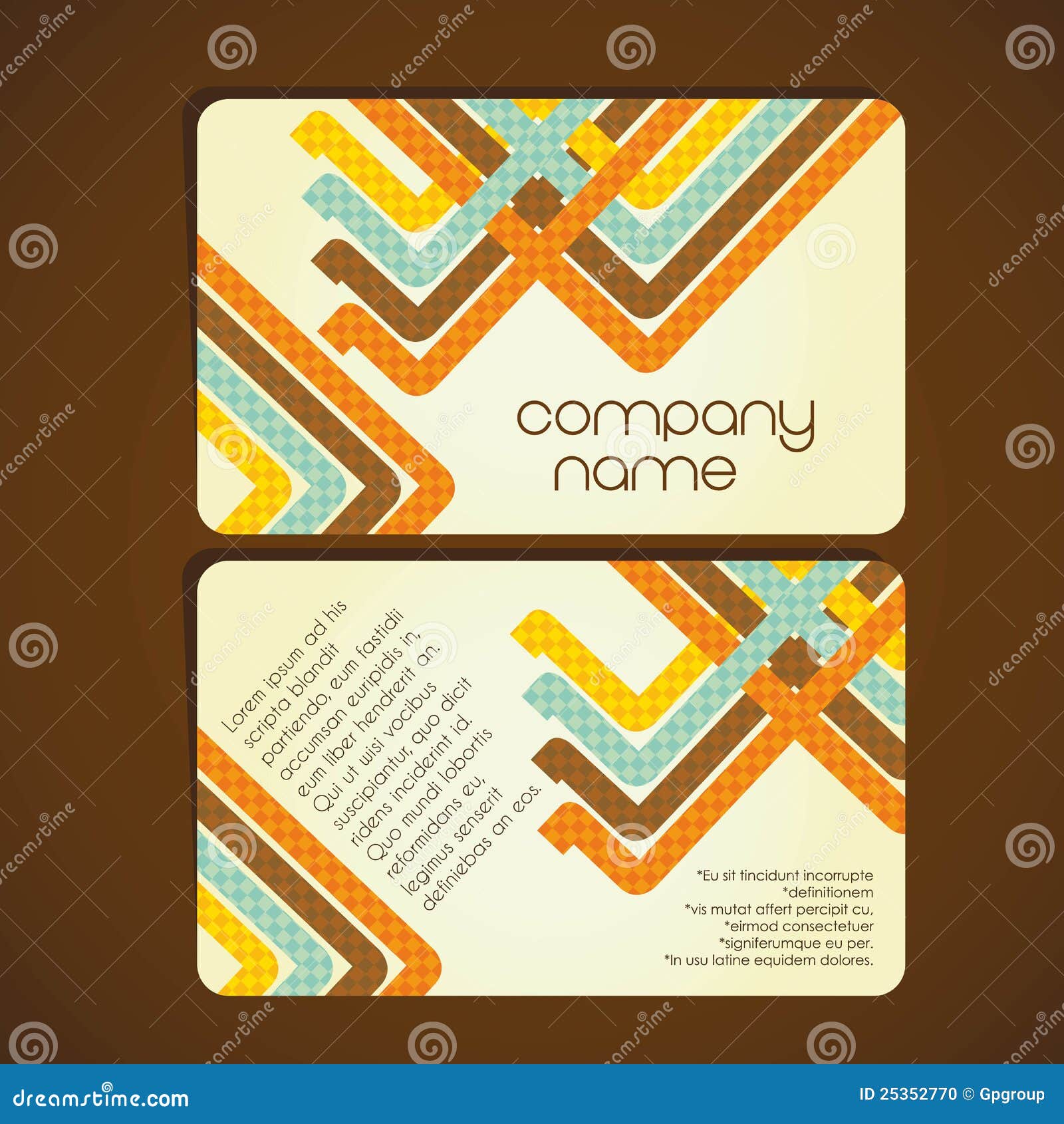 Vintage business card stock vector. Illustration of line - 25352770