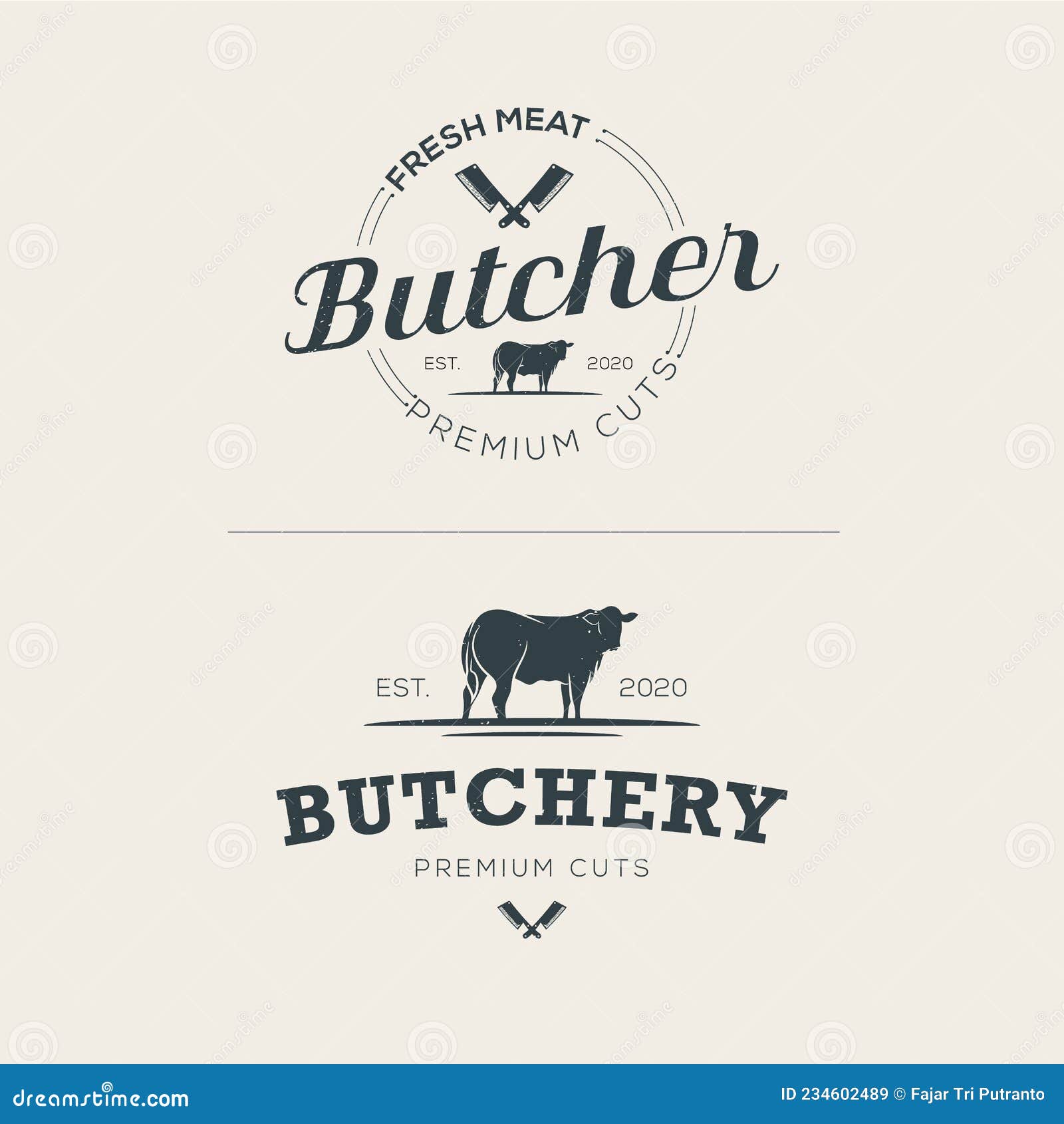 Butchery logo template stock vector. Illustration of chop - 234602489