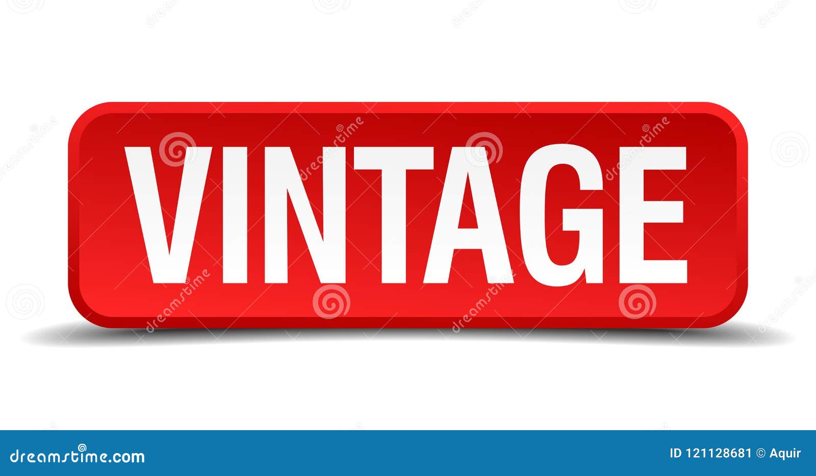Vintage button stock vector. Illustration of flat, template - 121128681