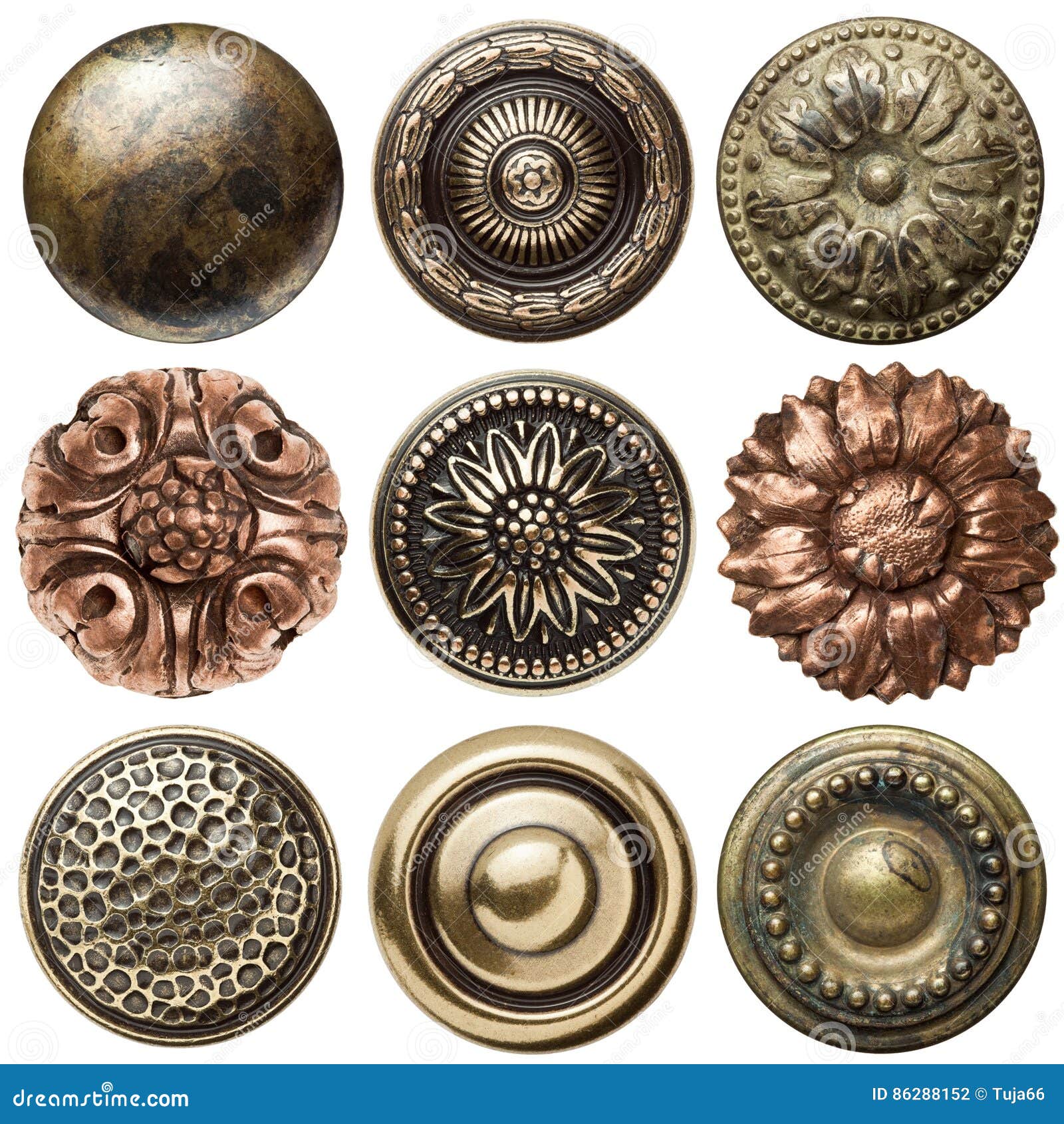 Vintage buttons stock photo. Image of metal, distressed - 86288152