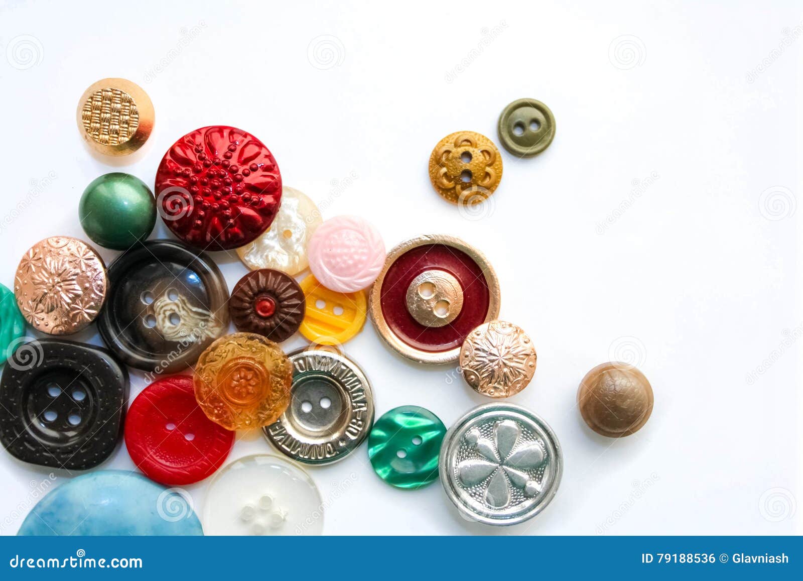 Jar Of Vintage Buttons Stock Photography | CartoonDealer.com #33700472
