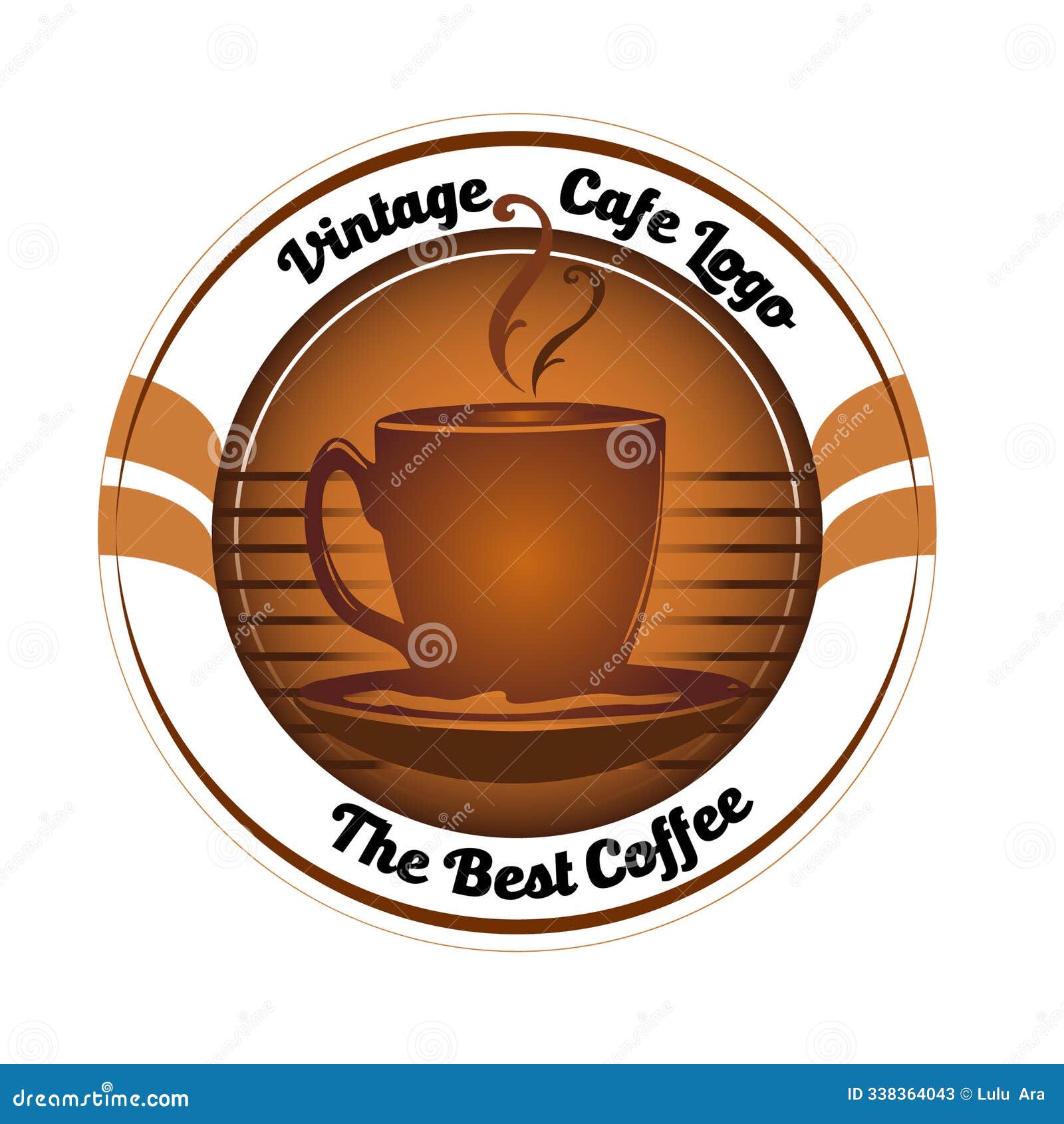 Vintage Cafe Logo Design with Eps Illustration File. Stock Illustration ...