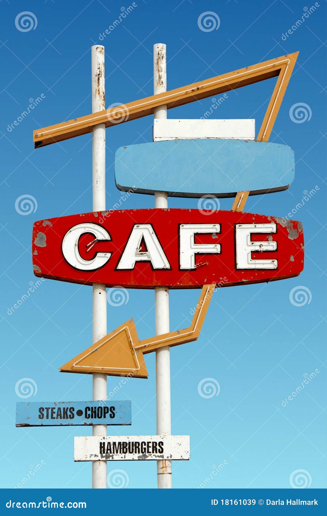 Vintage cafe sign stock image. Image of sign, white, lighted - 18161039
