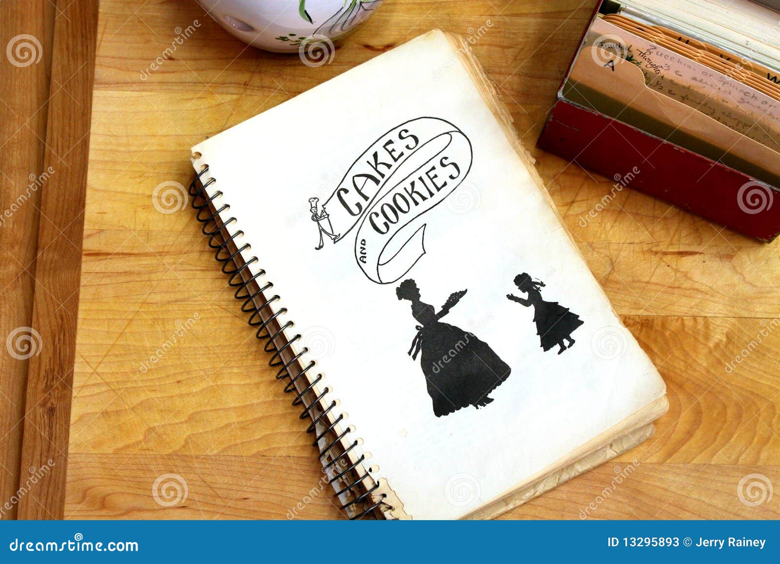 Vintage Cakes and Cookies Cookbook Stock Image - Image of meals, cook ...