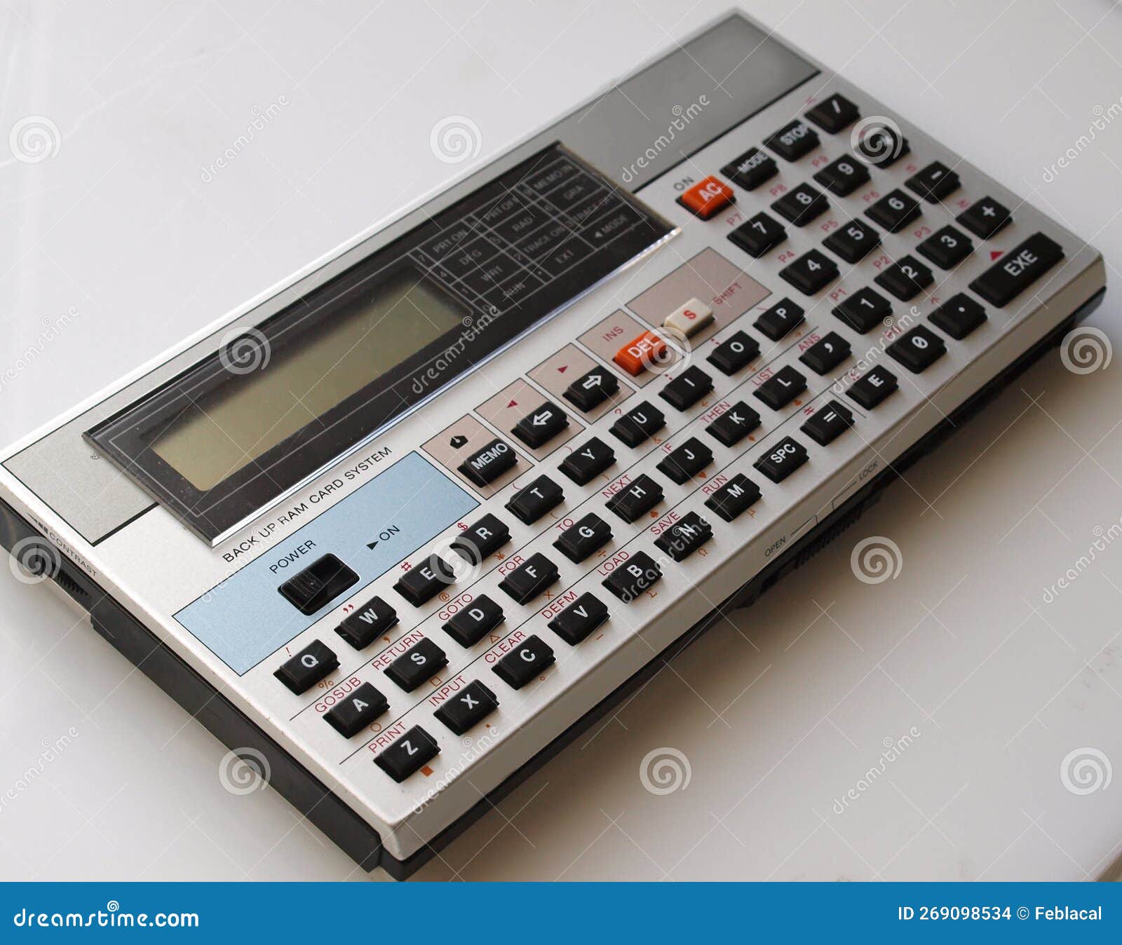 Vintage calculator stock photo. Image of contact, network - 269098534