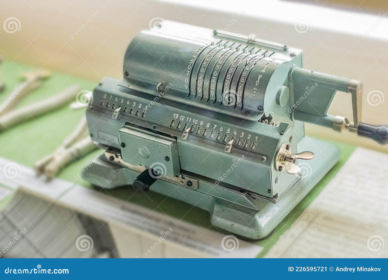Vintage Calculator Old Calculating Stock Image - Image of antique ...