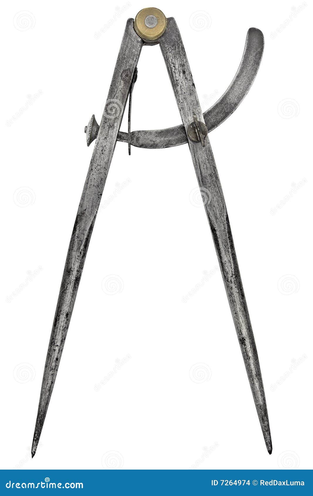 Vintage caliper stock photo. Image of metallic, gray, inch - 7264974