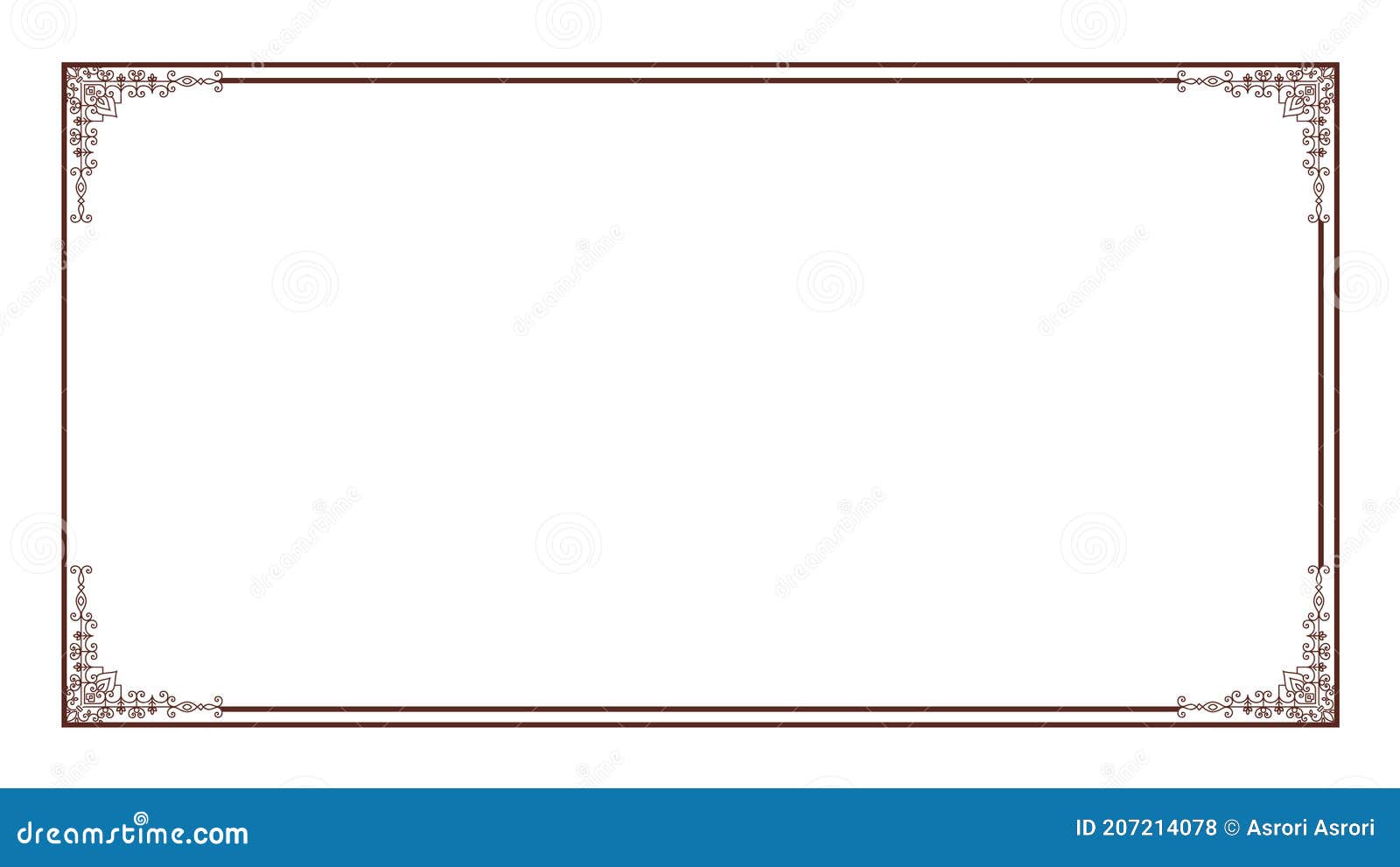 Vintage Calligraphic Frame, Boder Vector. Stock Vector - Illustration ...