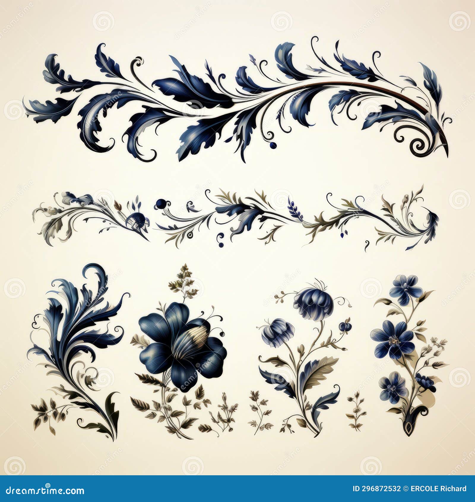 Vintage Calligraphy Design Elements: Add Color and Uniqueness To Your ...