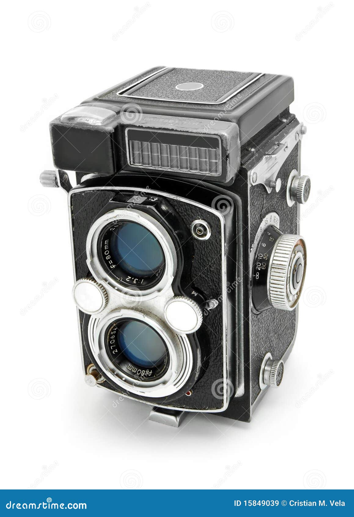 Vintage camera stock image. Image of vertical, retro - 15849039