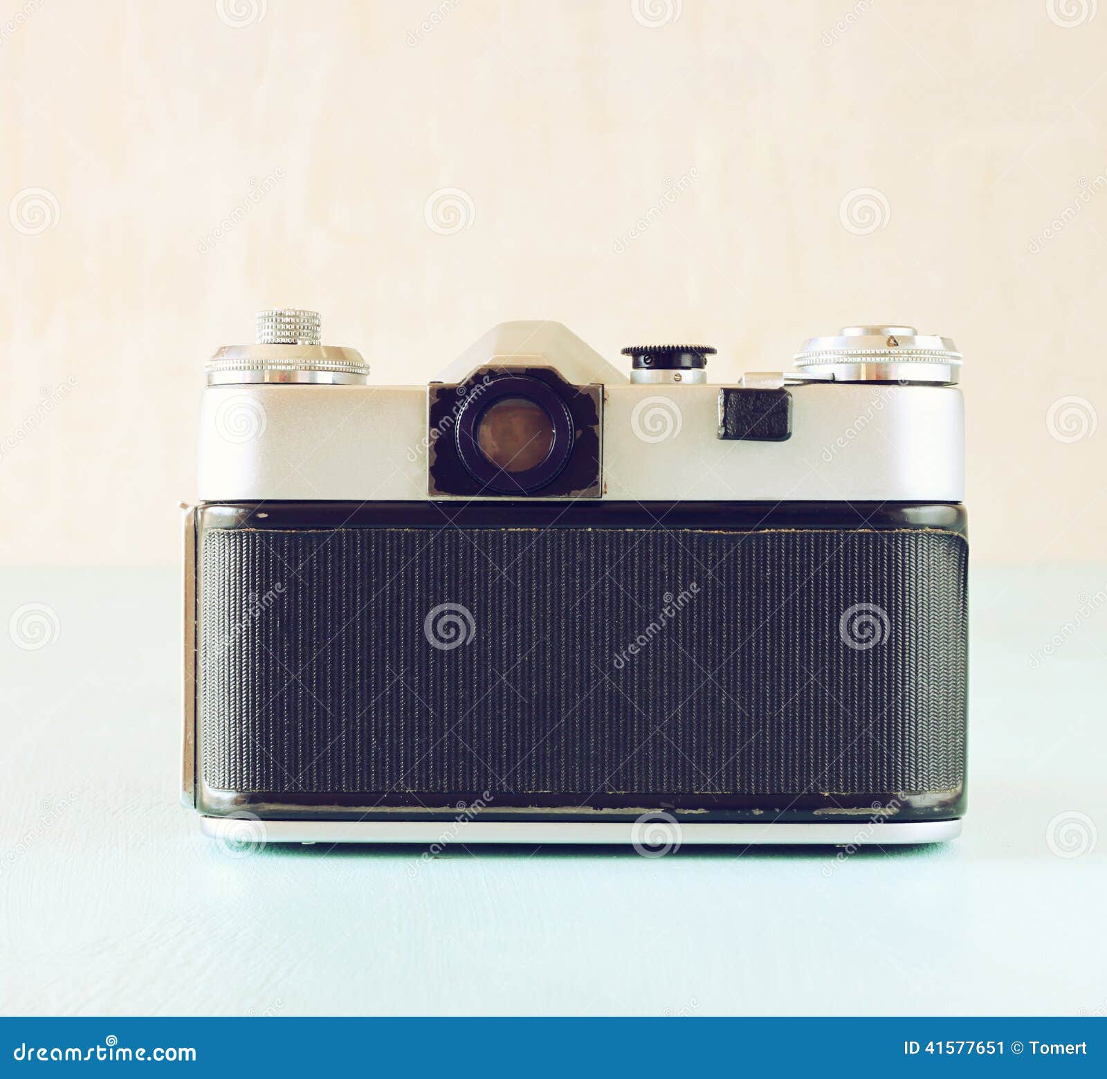 Vintage Camera Back View - Filtered Image Stock Image - Image of ...