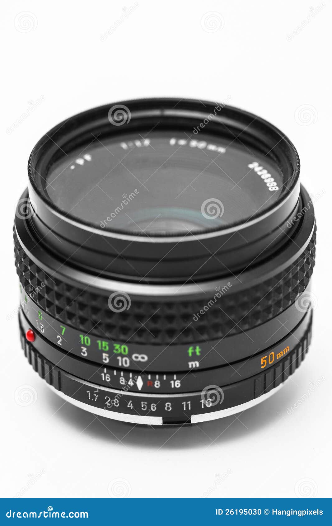 Vintage Camera DSLR Lens on White Stock Photo - Image of clipping ...