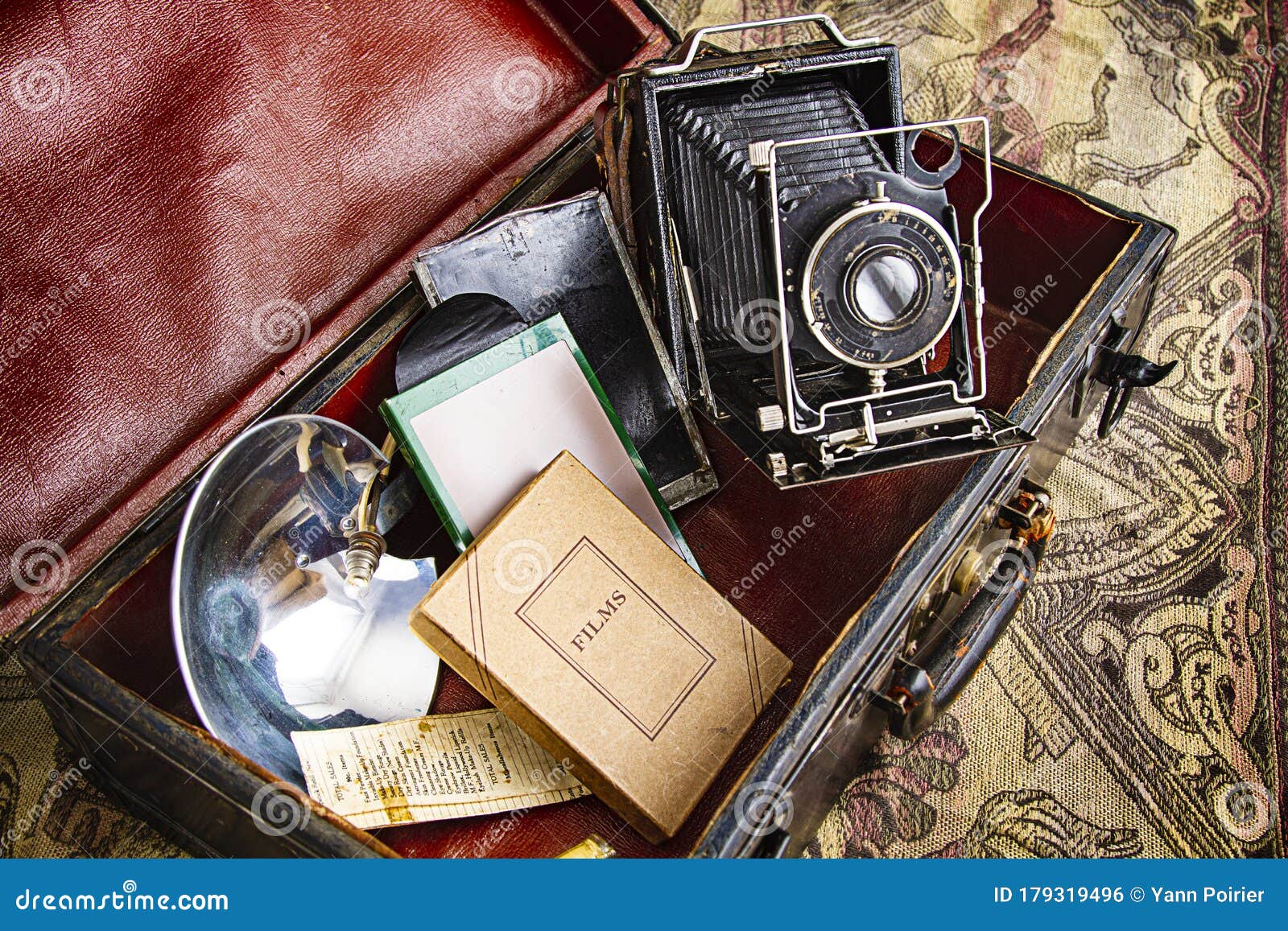 Vintage camera equipement stock photo. Image of processes - 179319496