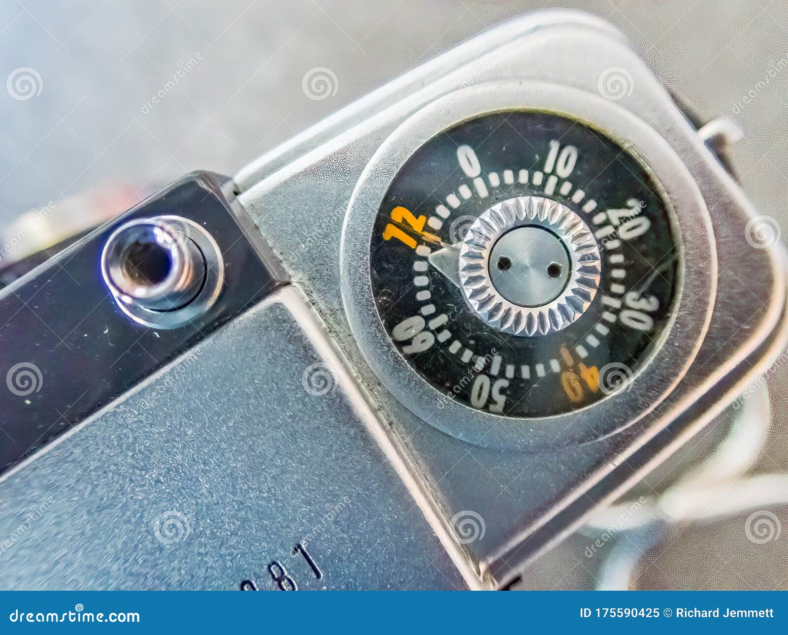 Vintage Camera Film Frame Counter and Shutter Button Stock Image ...