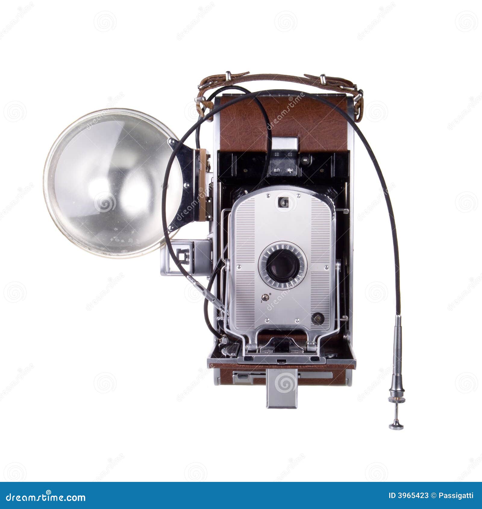 Vintage Camera with Flash stock image. Image of nostalgic - 3965423