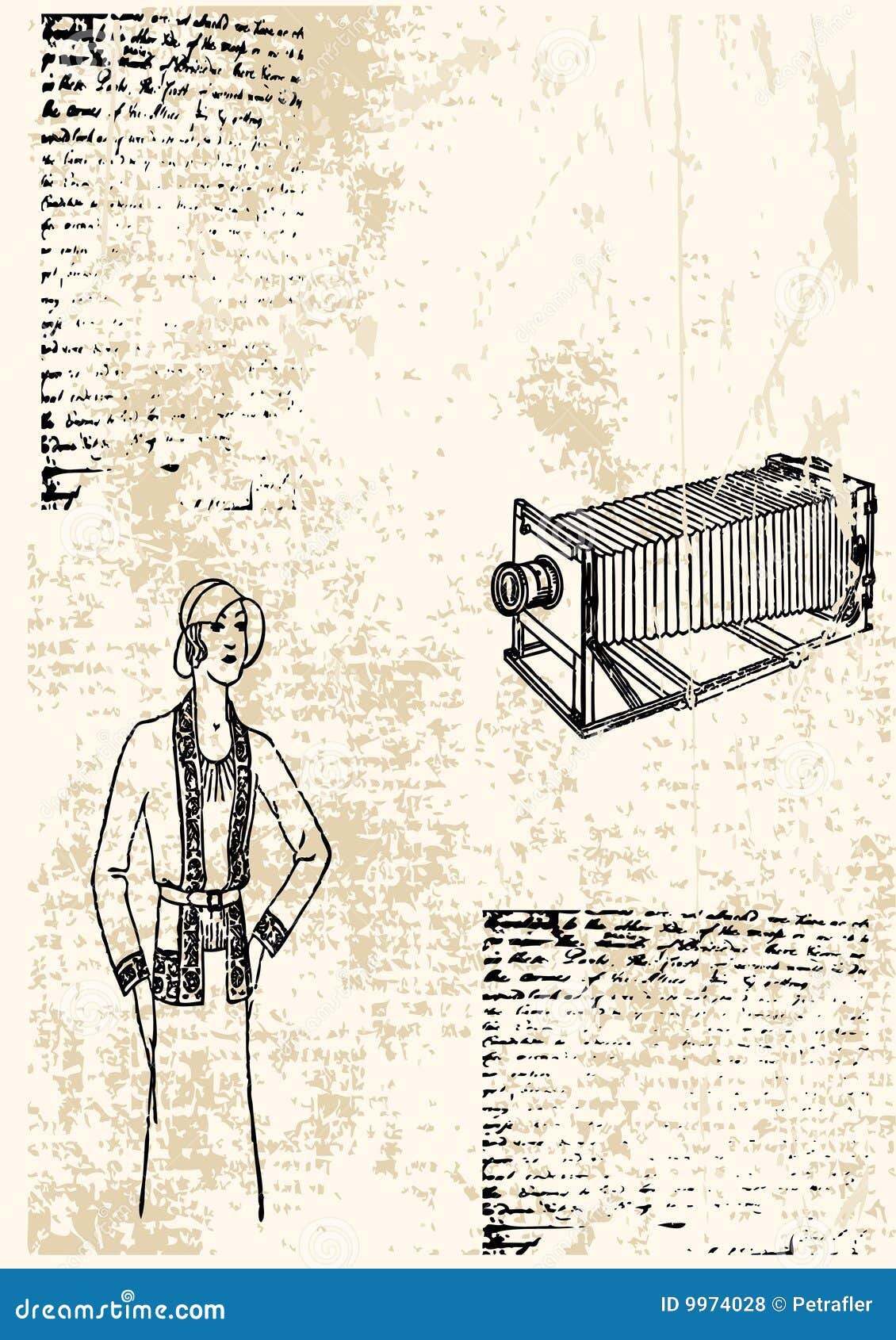 Vintage Camera Grunge Background Stock Vector - Illustration of ...