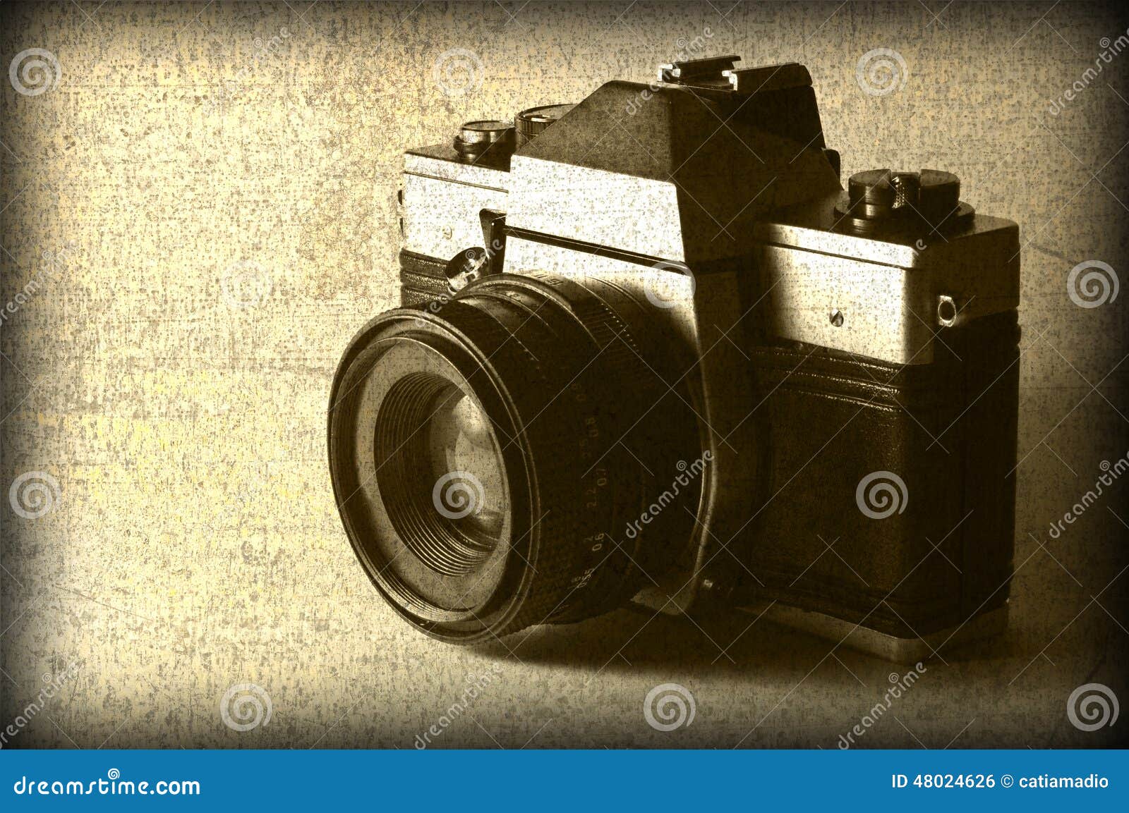 Vintage camera textured stock photo. Image of photographic - 48024626