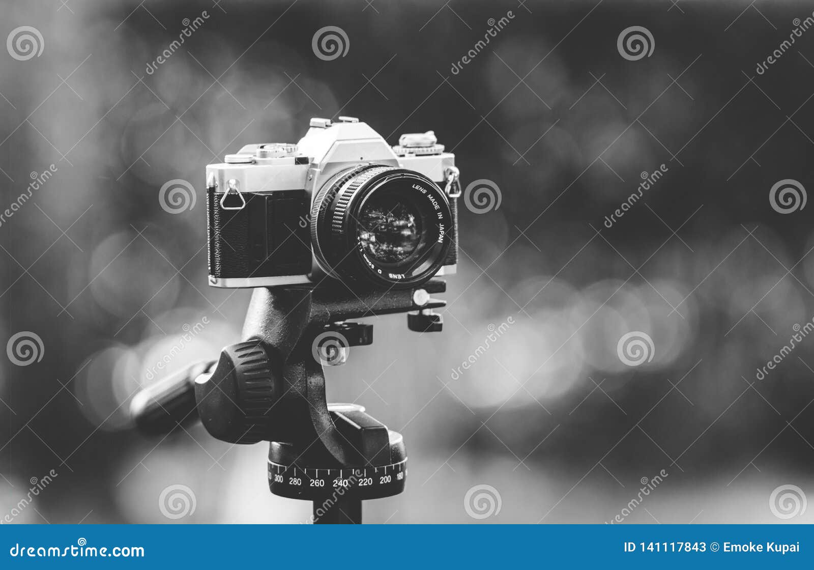 Vintage Camera on Tripod stock image. Image of vintage - 141117843