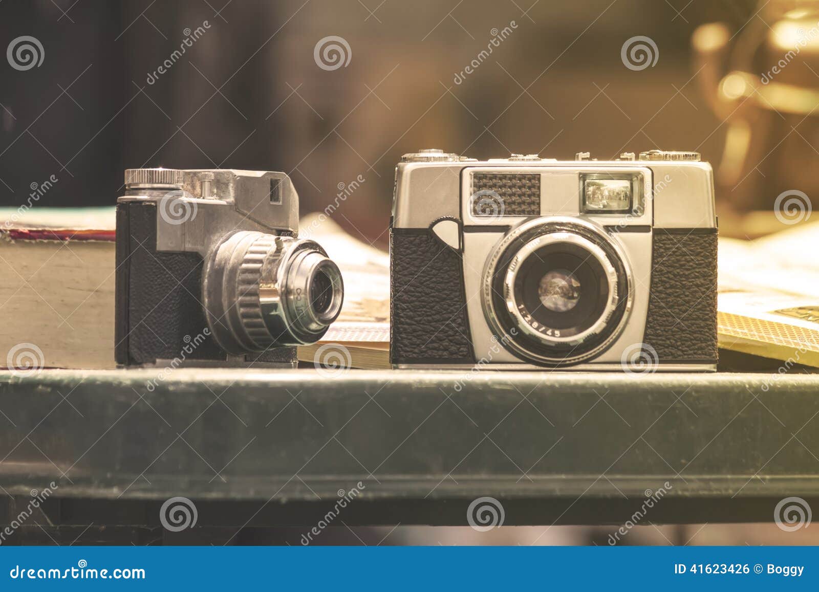Vintage cameras stock photo. Image of film, equipment - 41623426