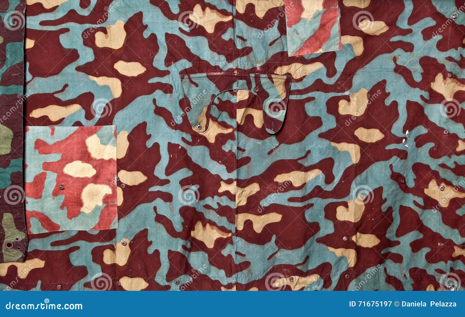 Vintage camouflage fabric stock image. Image of forest - 71675197