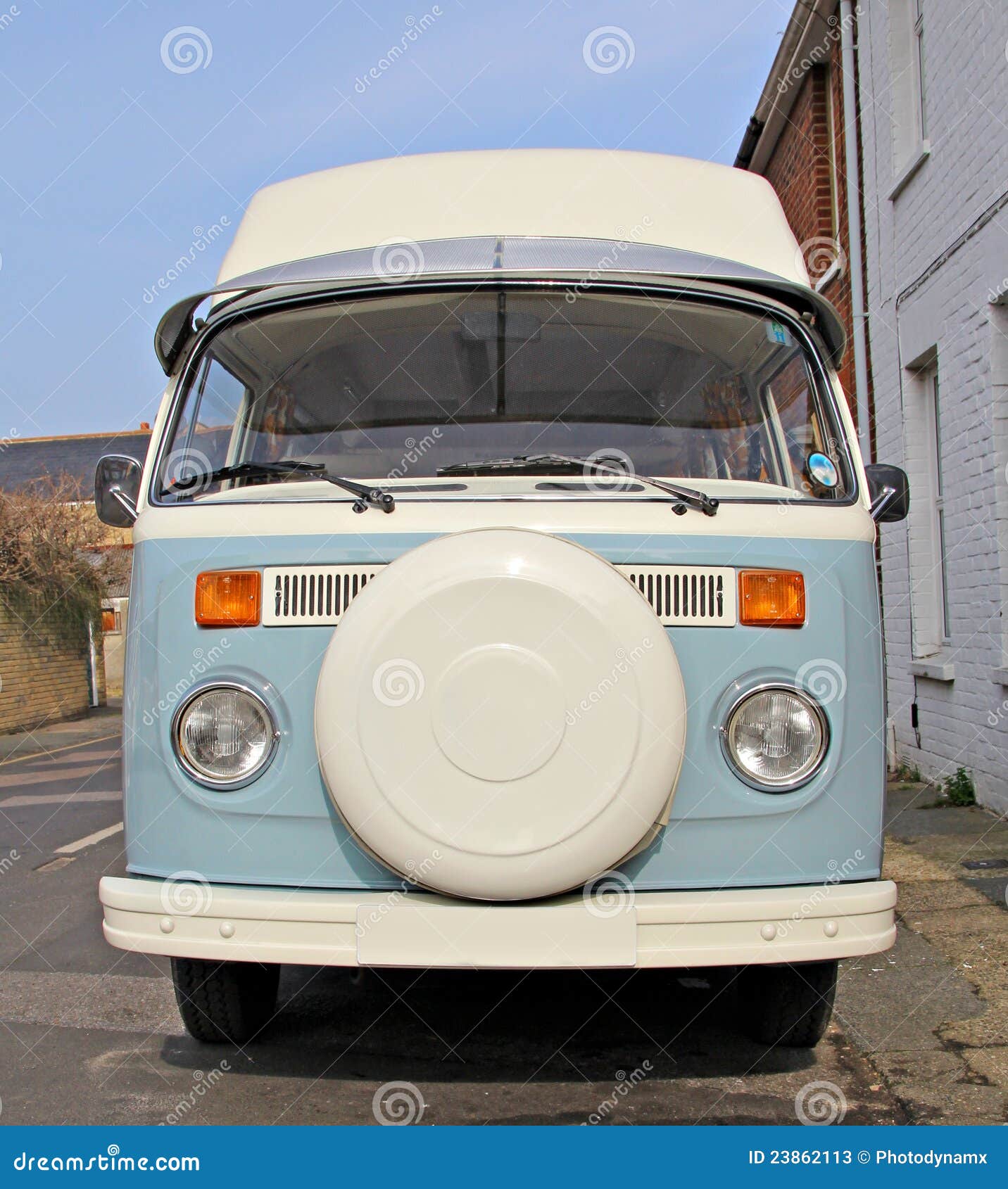 Vintage camper van stock image. Image of transportation - 23862113