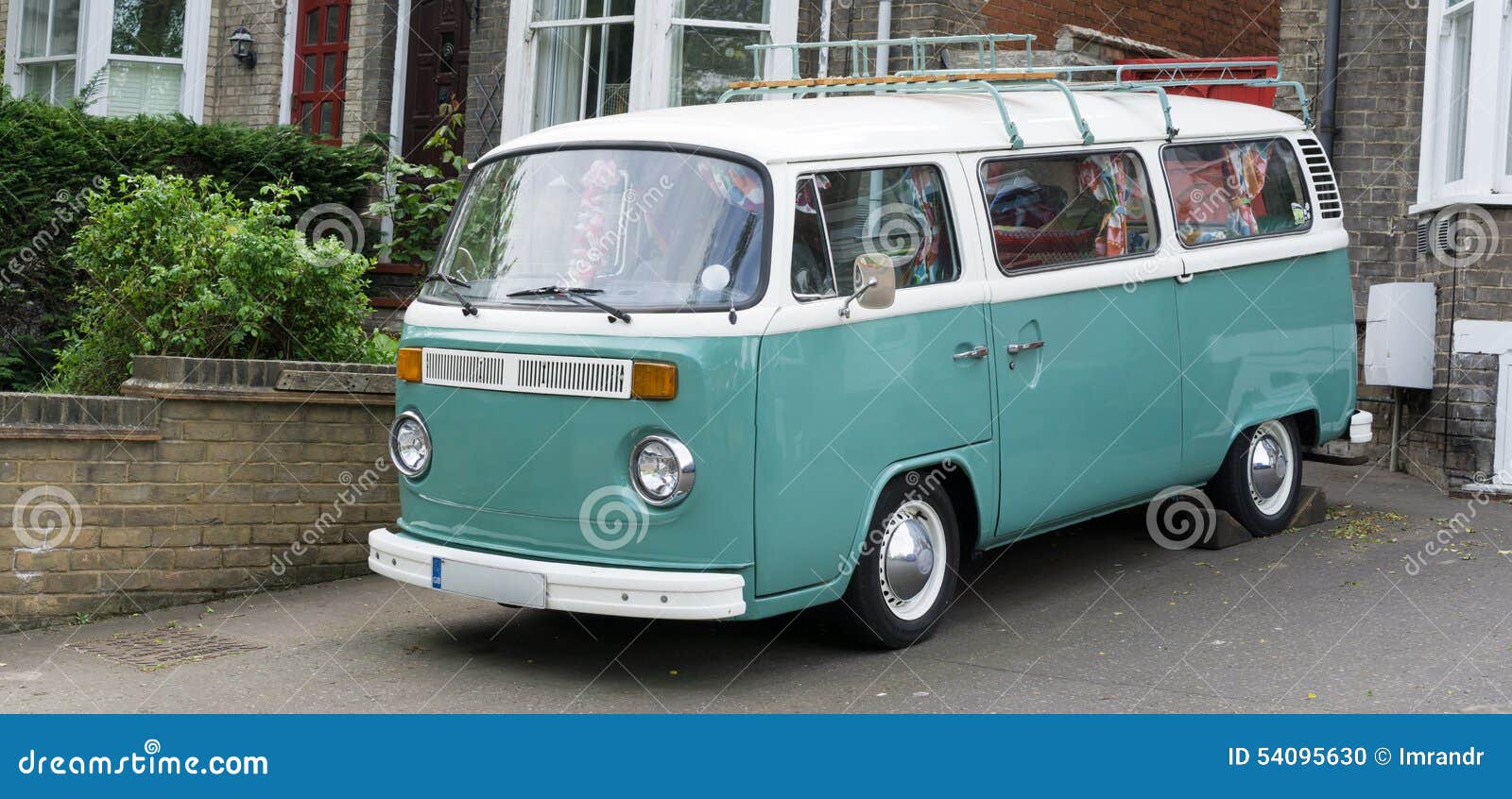 Vintage Camper Van stock photo. Image of antique, nostalgic - 54095630