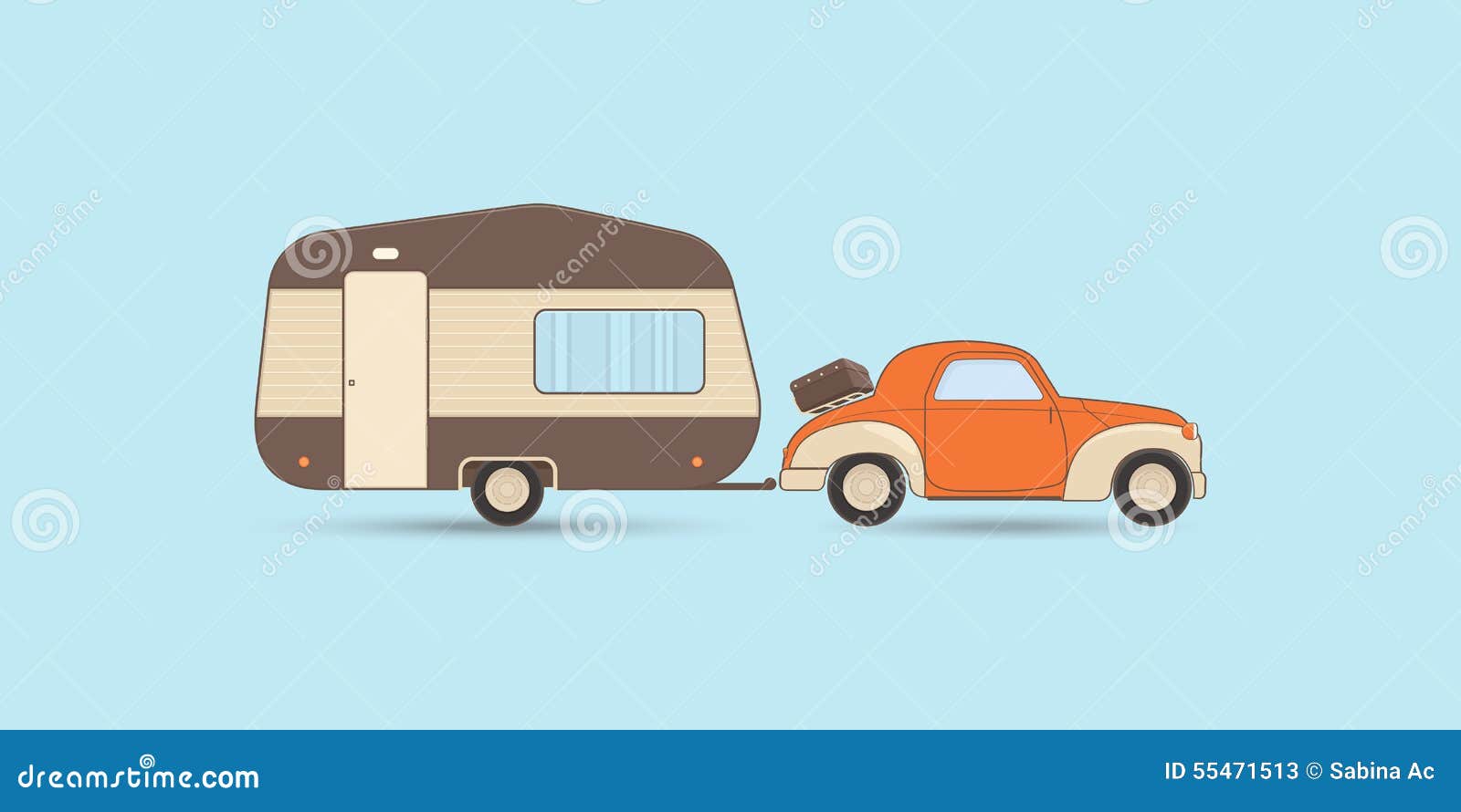 Camping Caravan Cars For Travel Adventure. Camper, Motorhome, Van, Home ...