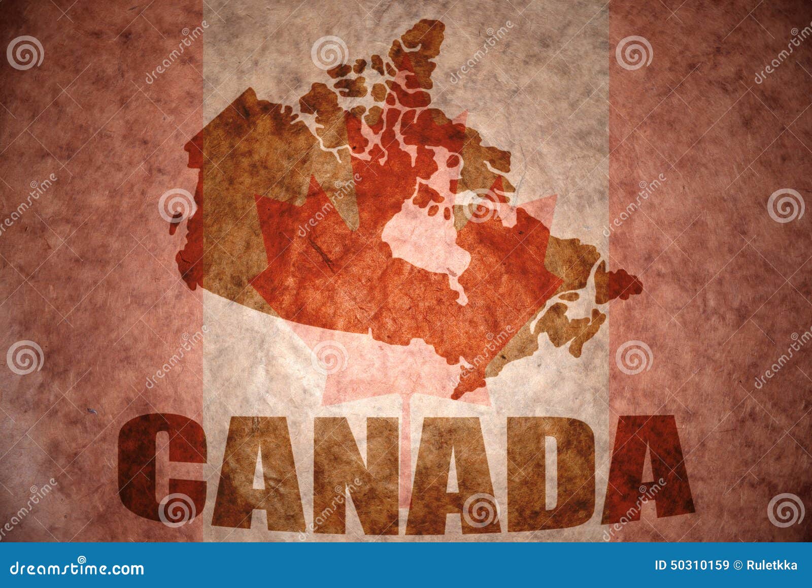 Vintage canada map stock image. Image of country, antique - 50310159