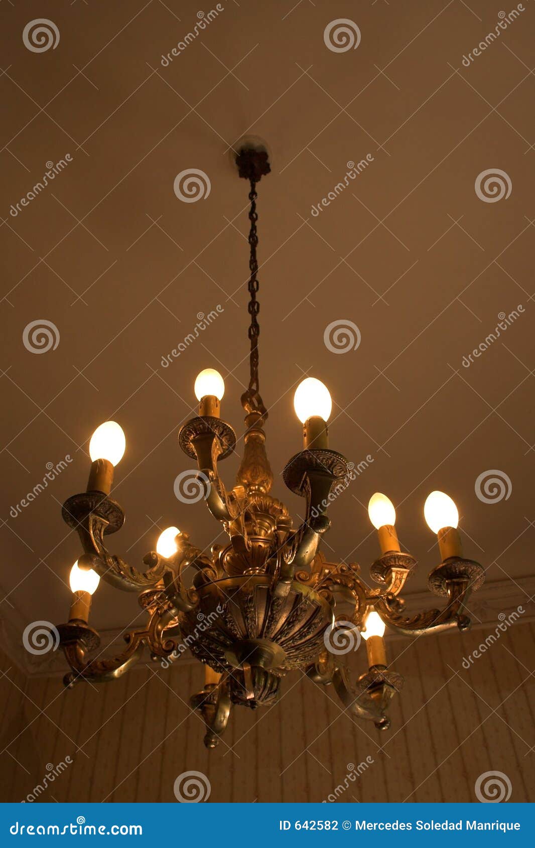 Vintage Candlelight II stock photo. Image of bronze, crystal - 642582