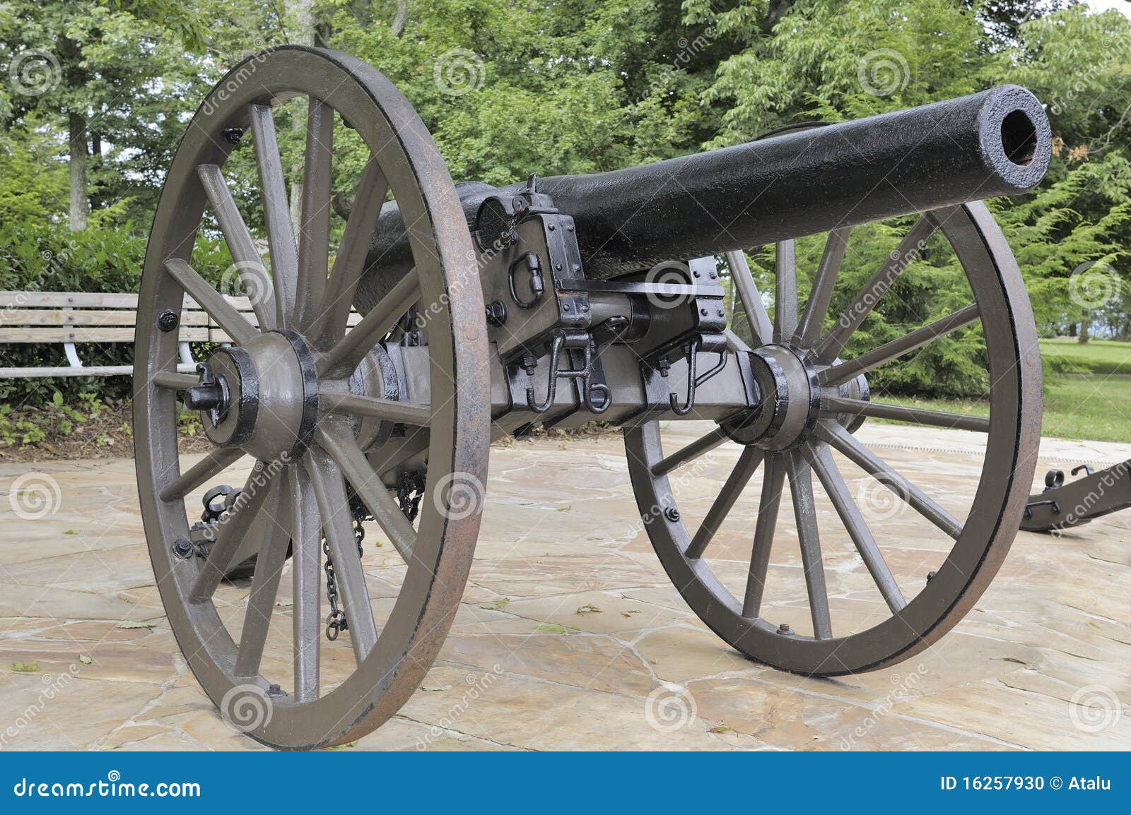 Vintage Cannon stock photo. Image of iron, south, civil - 16257930