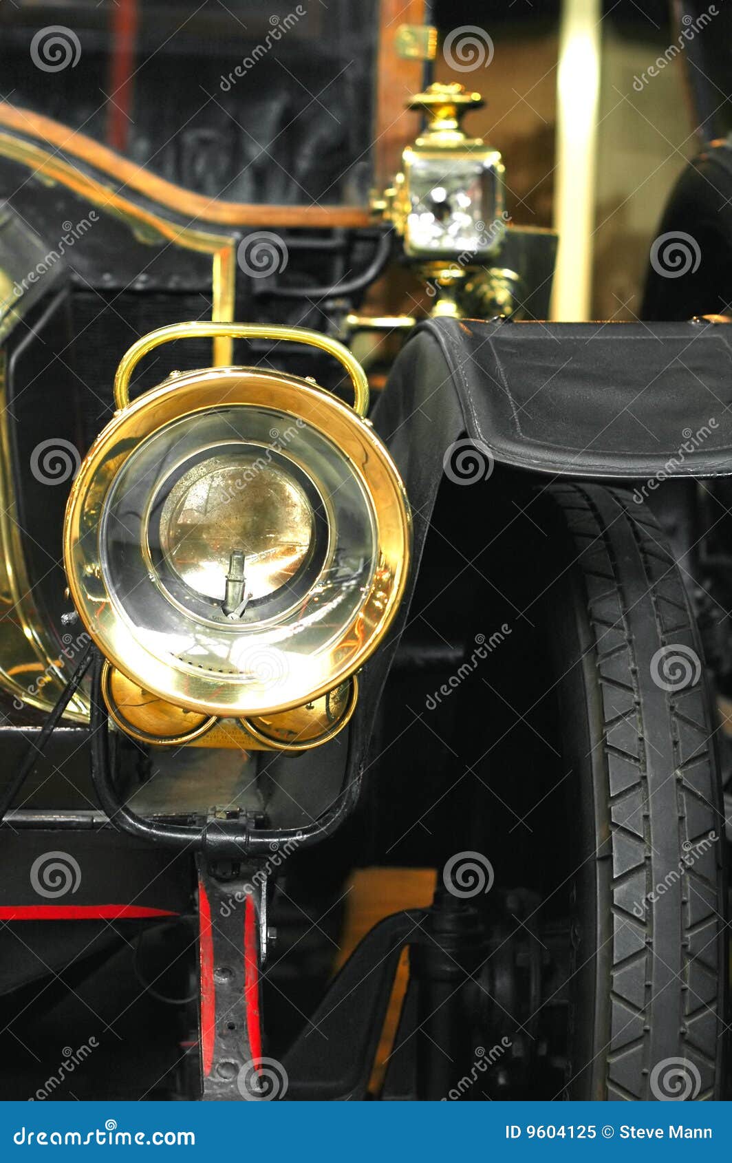 Vintage car stock image. Image of lantern, transportation - 9604125