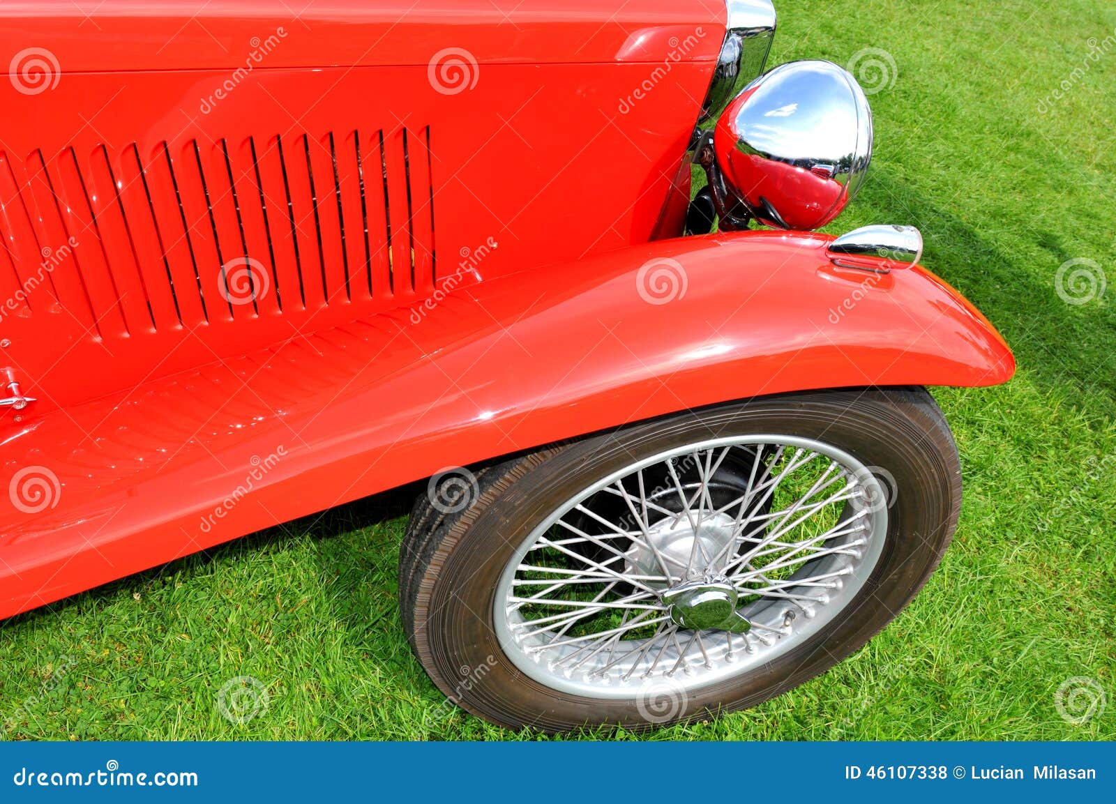 Vintage car close-up stock photo. Image of drive, motor - 46107338