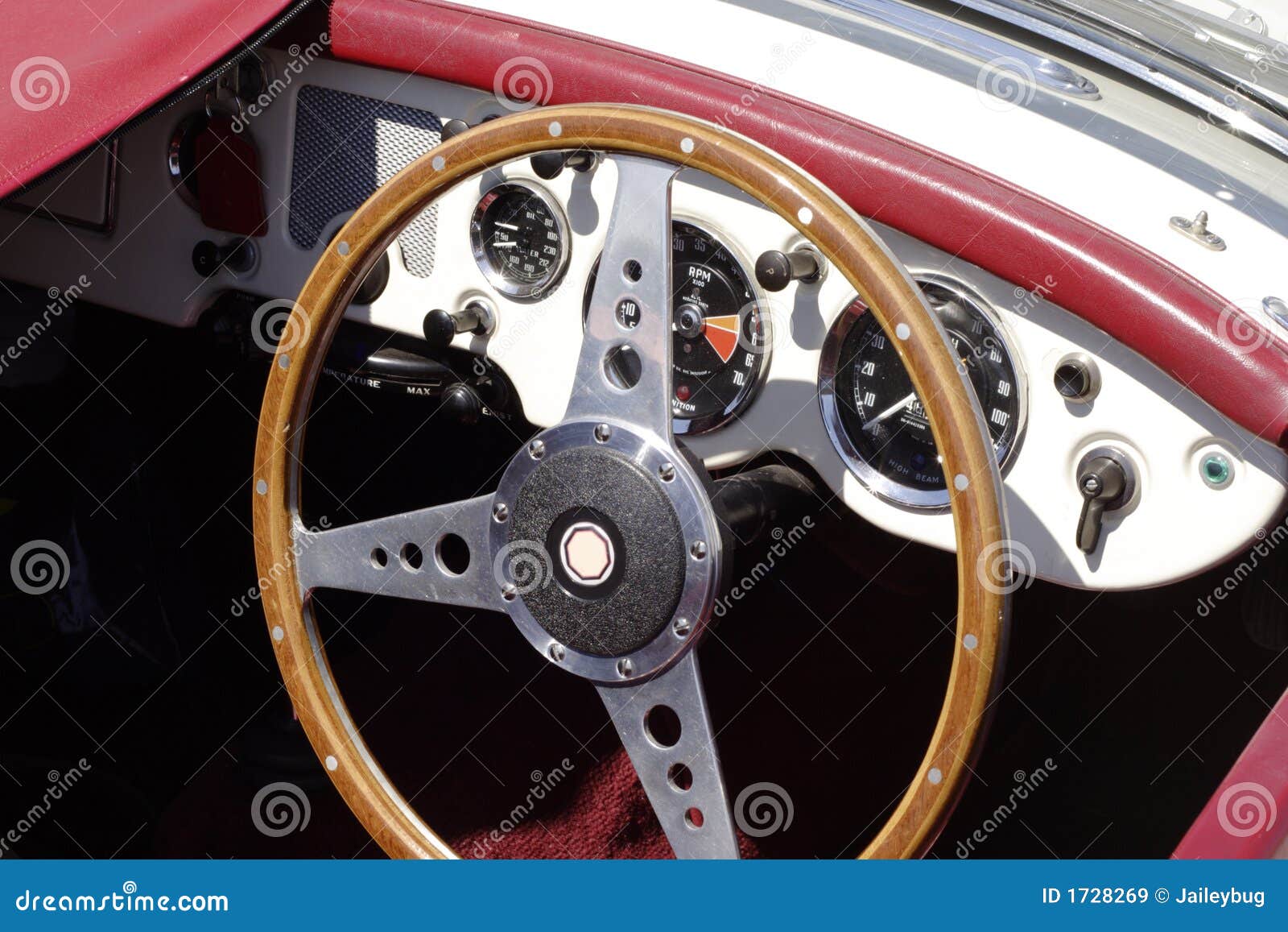 Vintage Car Cockpit Stock Photo | CartoonDealer.com #1728269
