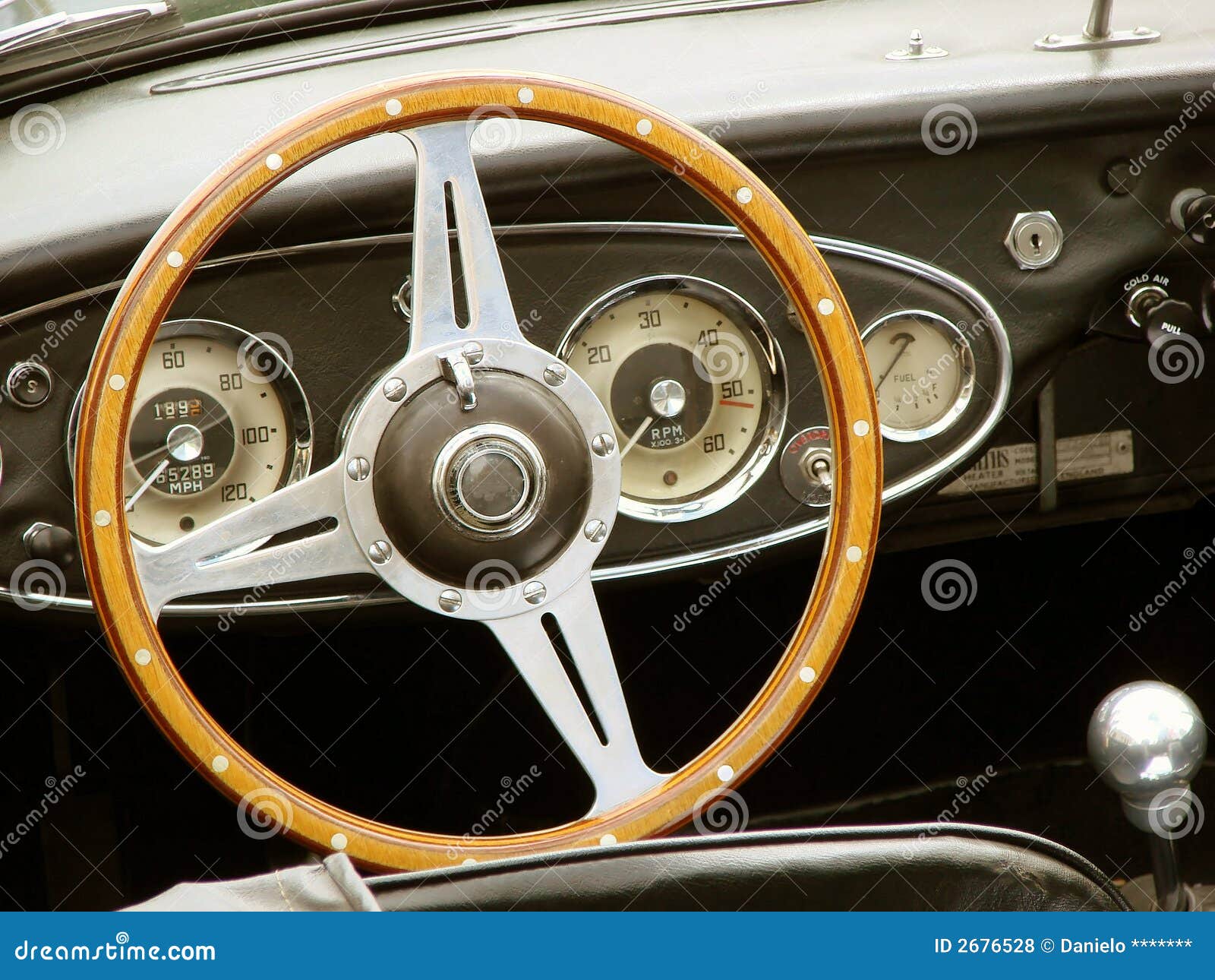 Vintage car cockpit stock photo. Image of auto, nostalgia - 2676528