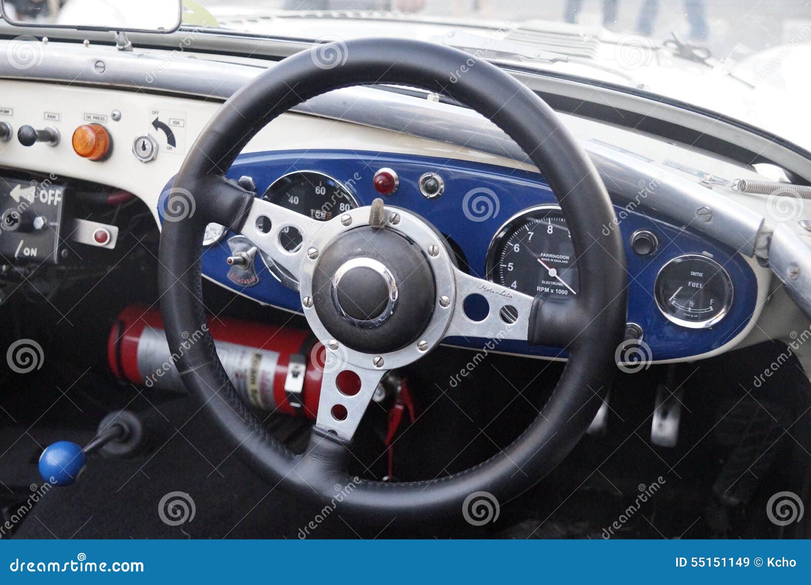 Vintage Car dashboard editorial stock image. Image of cloudy - 55151149