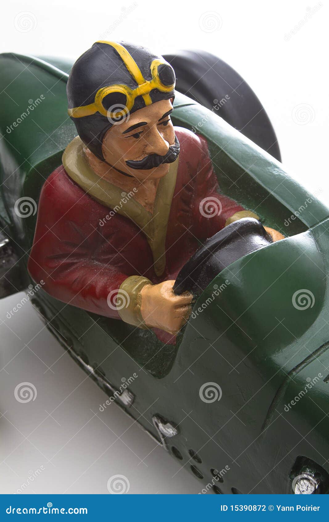 Vintage car driver stock photo. Image of sport, automobile - 15390872