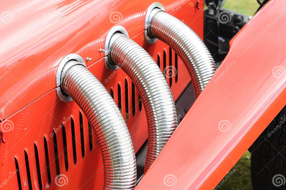 Vintage Car Engine stock image. Image of engineered, pipe - 9200091