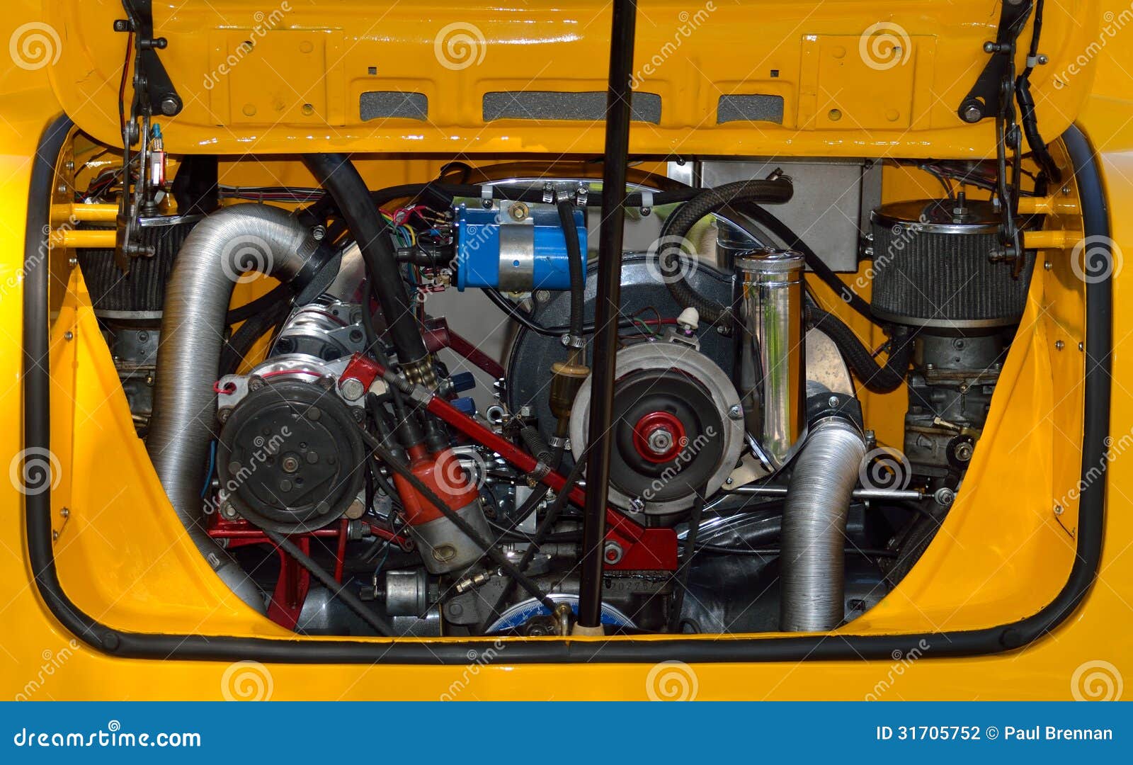 Vintage car engine stock photo. Image of immaculate, automobile - 31705752