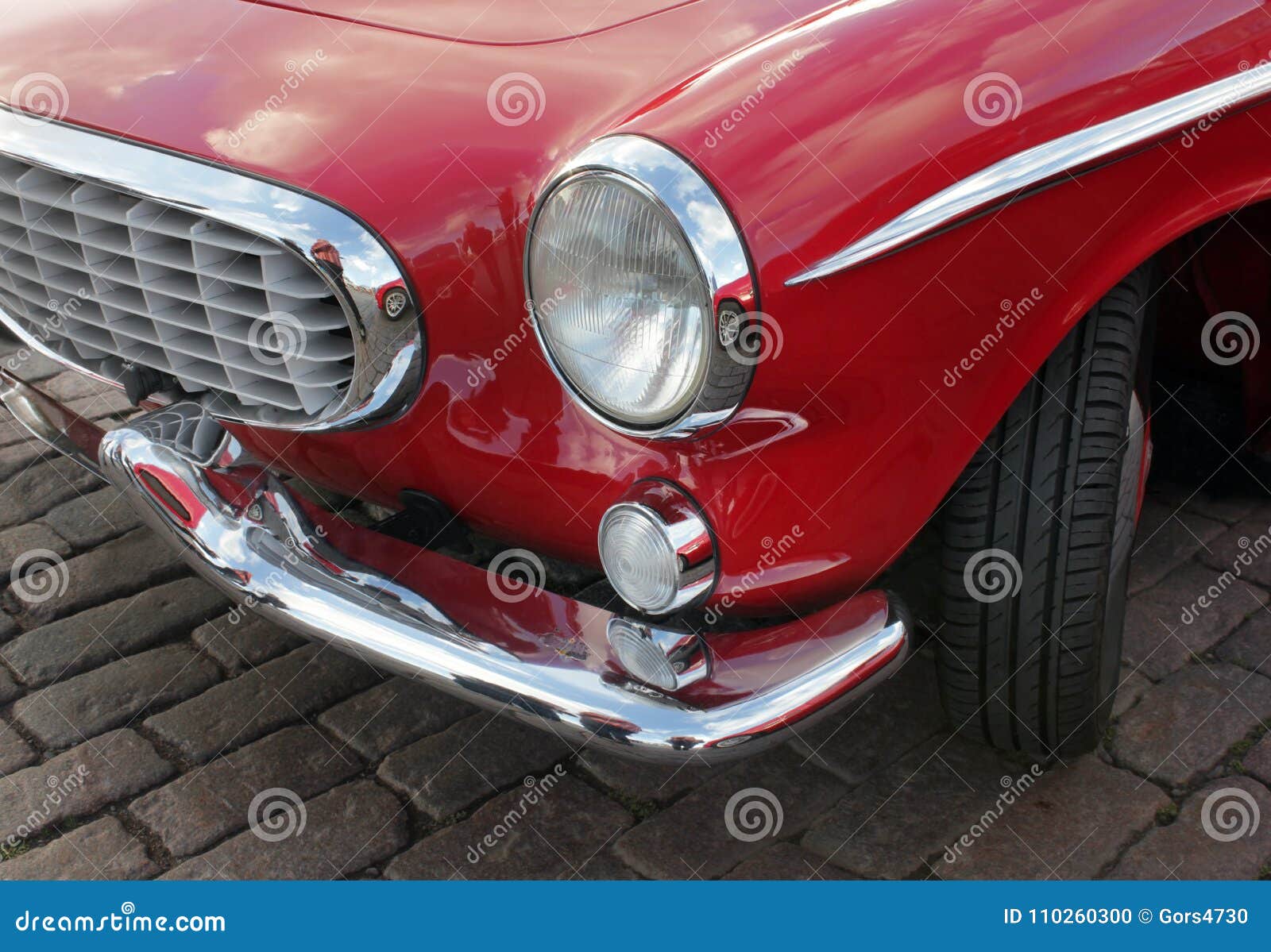 Vintage Car Front Details stock photo. Image of hobby - 110260300