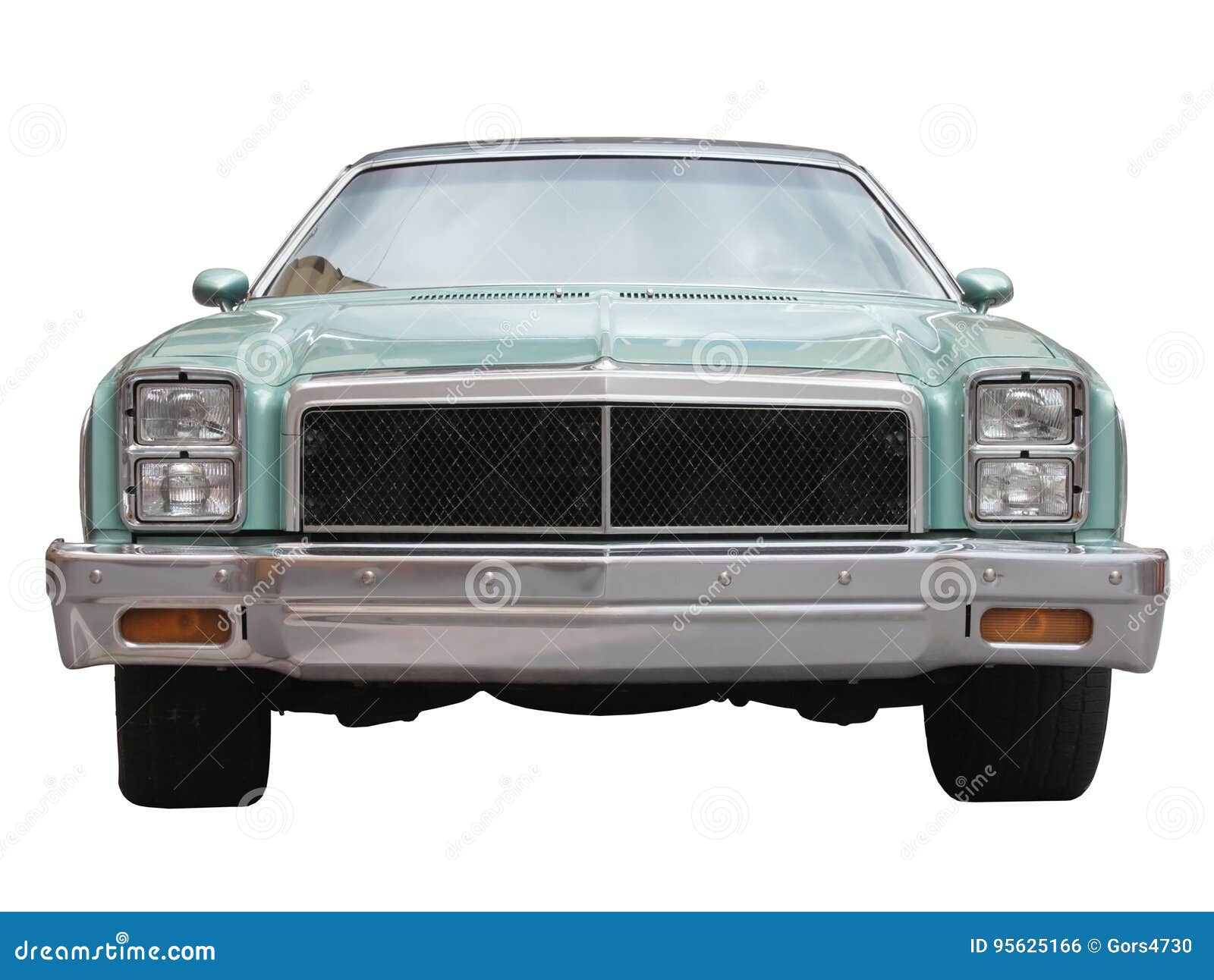 Vintage Car Front View stock photo. Image of family, traffic - 95625166