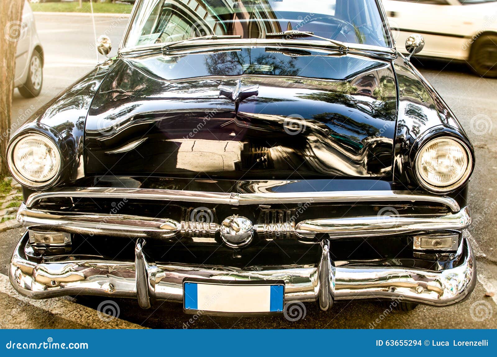 Vintage car front view stock photo. Image of vintage - 63655294