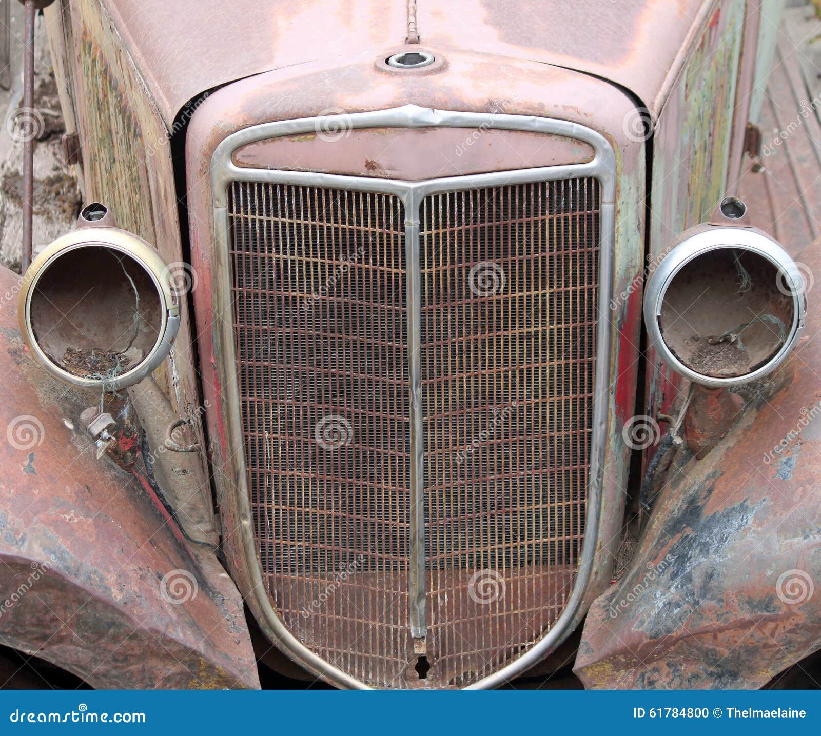 Vintage Car Grill stock photo. Image of fenders, horseless - 61784800