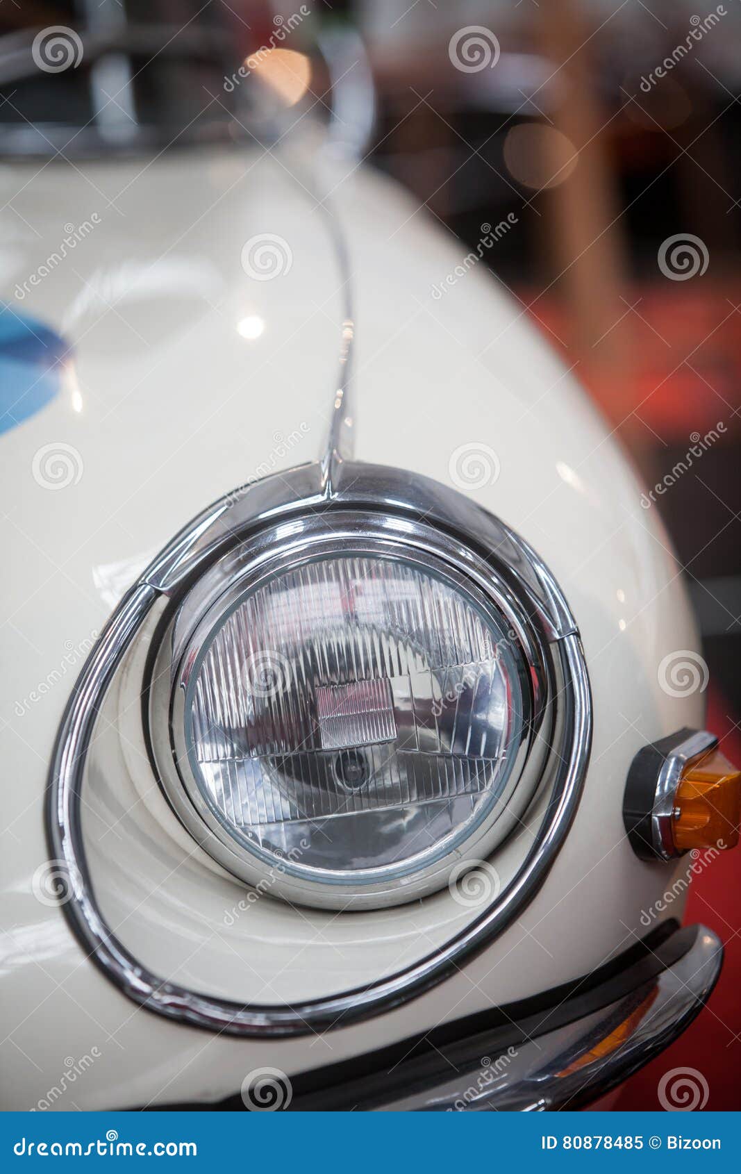 Vintage car headlight stock image. Image of aged, revival - 80878485