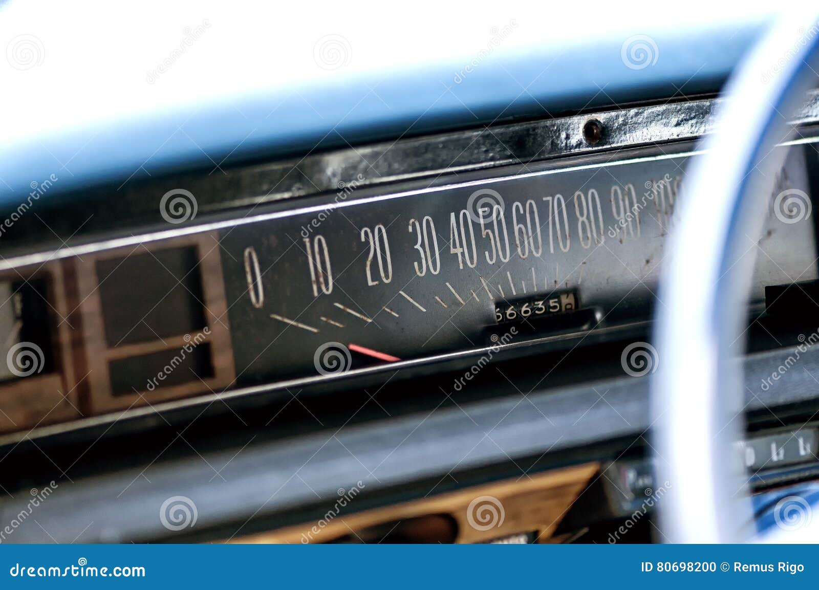 Vintage car meter stock photo. Image of speedometer, dashboard - 80698200