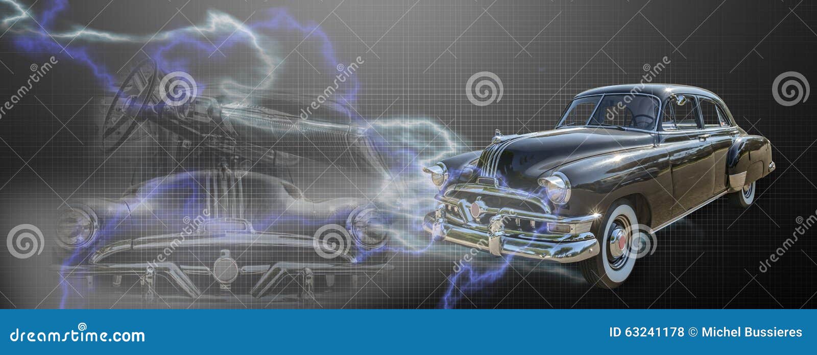 Vintage car montage stock illustration. Illustration of montage - 63241178