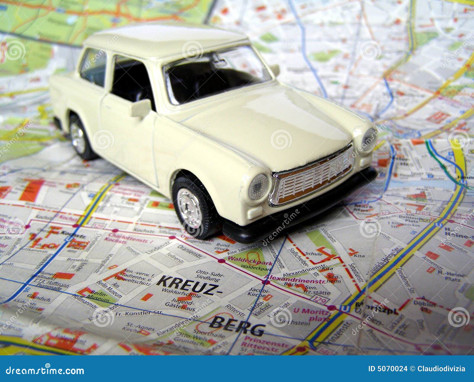 Vintage car over map stock photo. Image of communism, eastern - 5070024