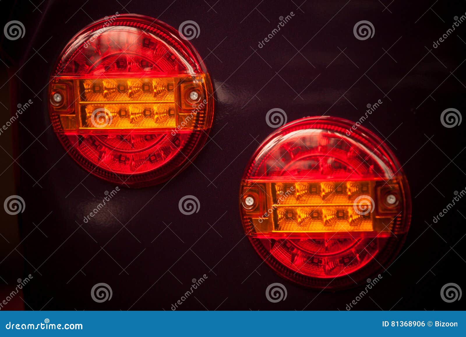 Vintage car rear lights stock photo. Image of brake, bright - 81368906