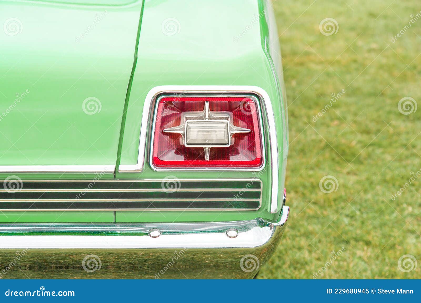 Vintage Car Rear Tail-light Stock Image - Image of 1960s, space: 229680945