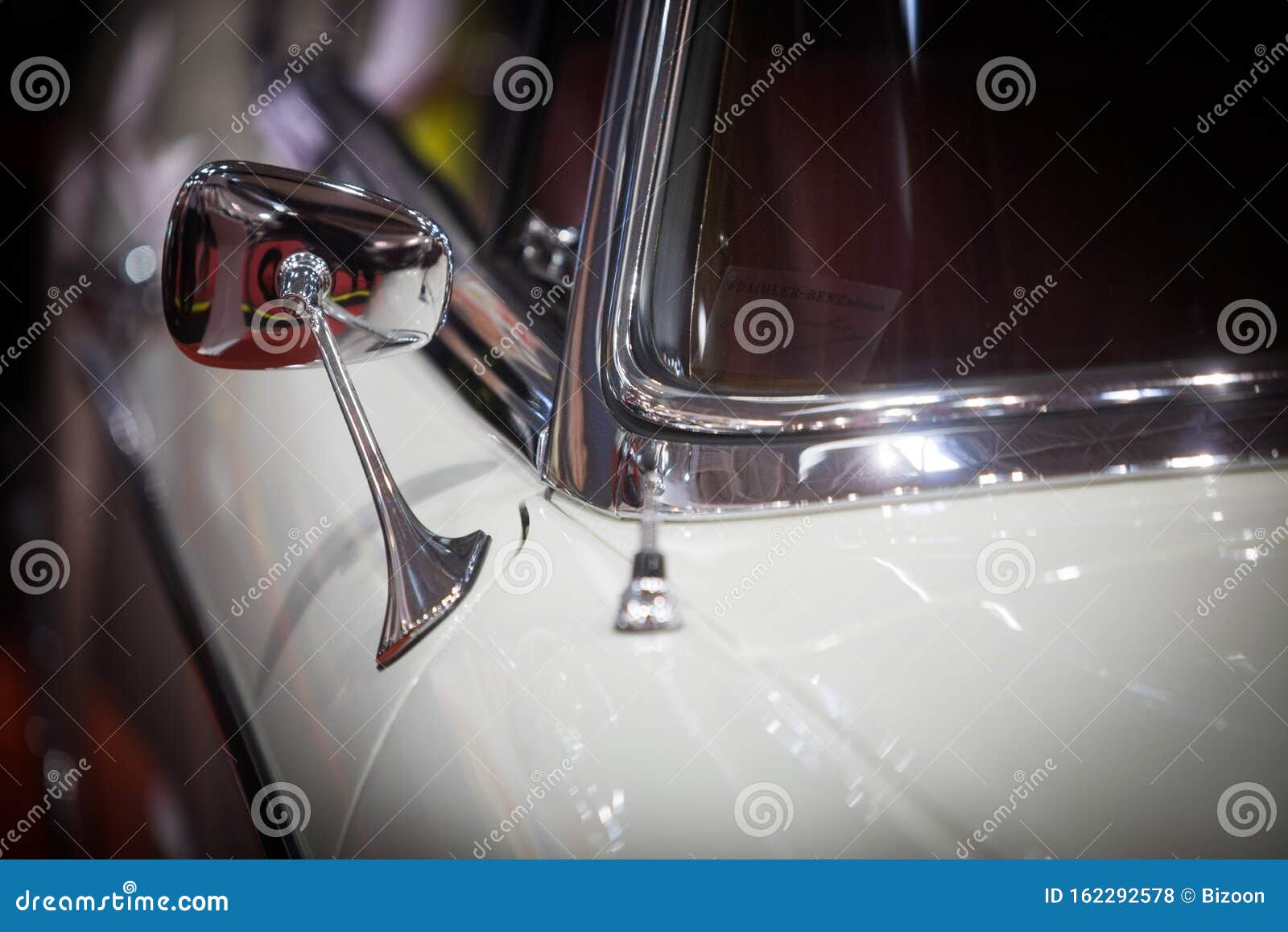 Vintage car side mirror stock photo. Image of retro - 162292578